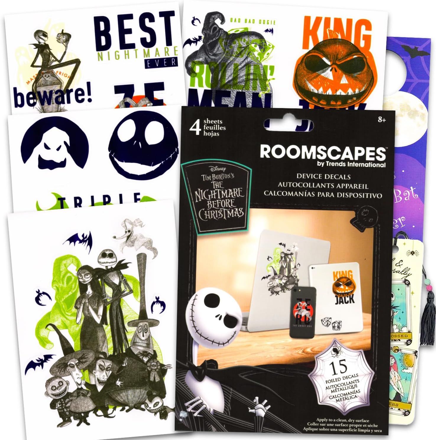 Amazon.com: Nightmare Before Christmas Decal Set - Bundle with 15 ...