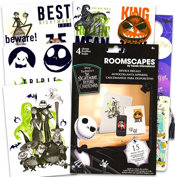 Amazon.com: Nightmare Before Christmas Decal Set - Bundle with 15 ...