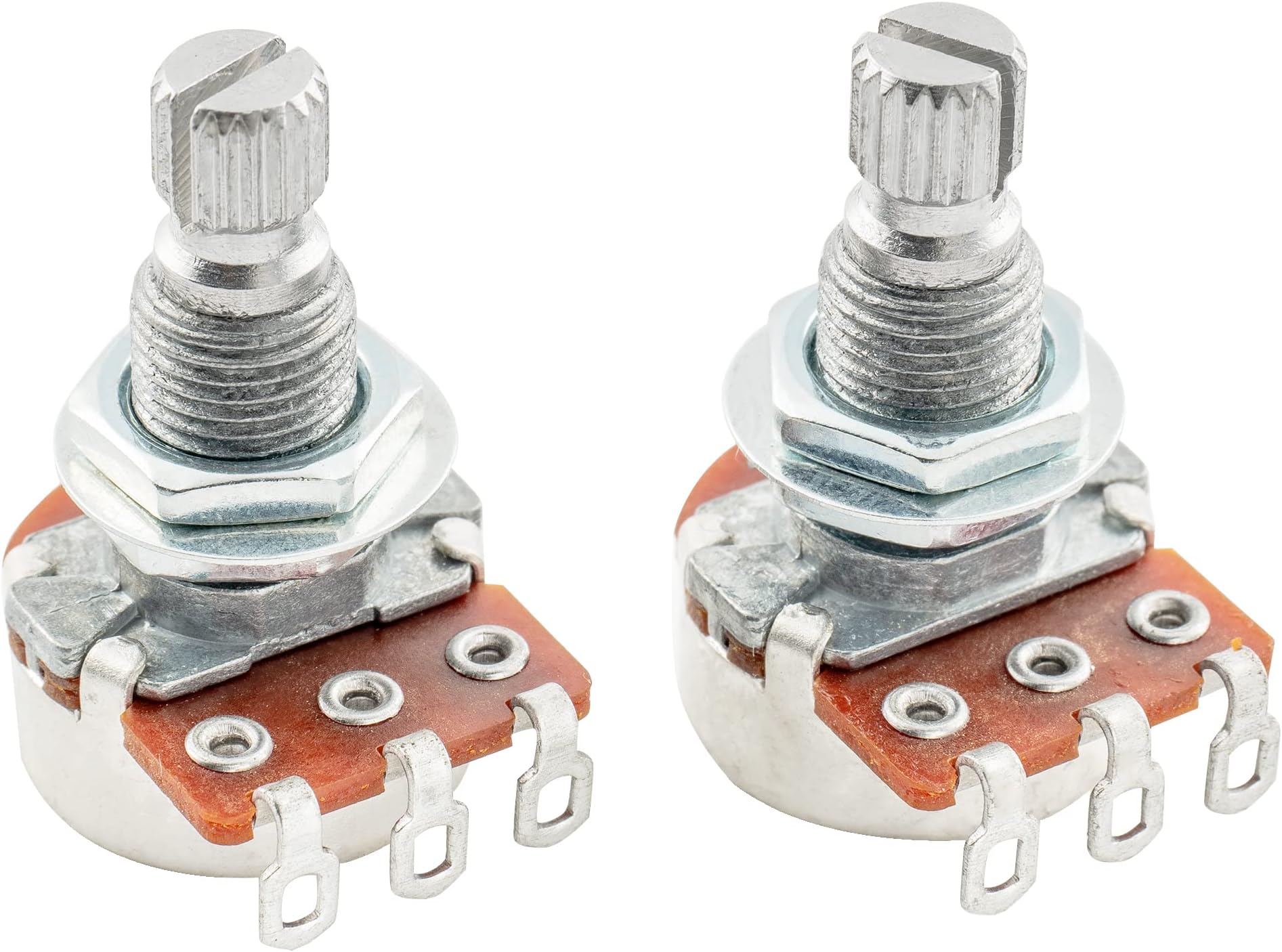Amazon.com: Alpha Full A500K Metric Potentiometers Split Shaft Audio ...