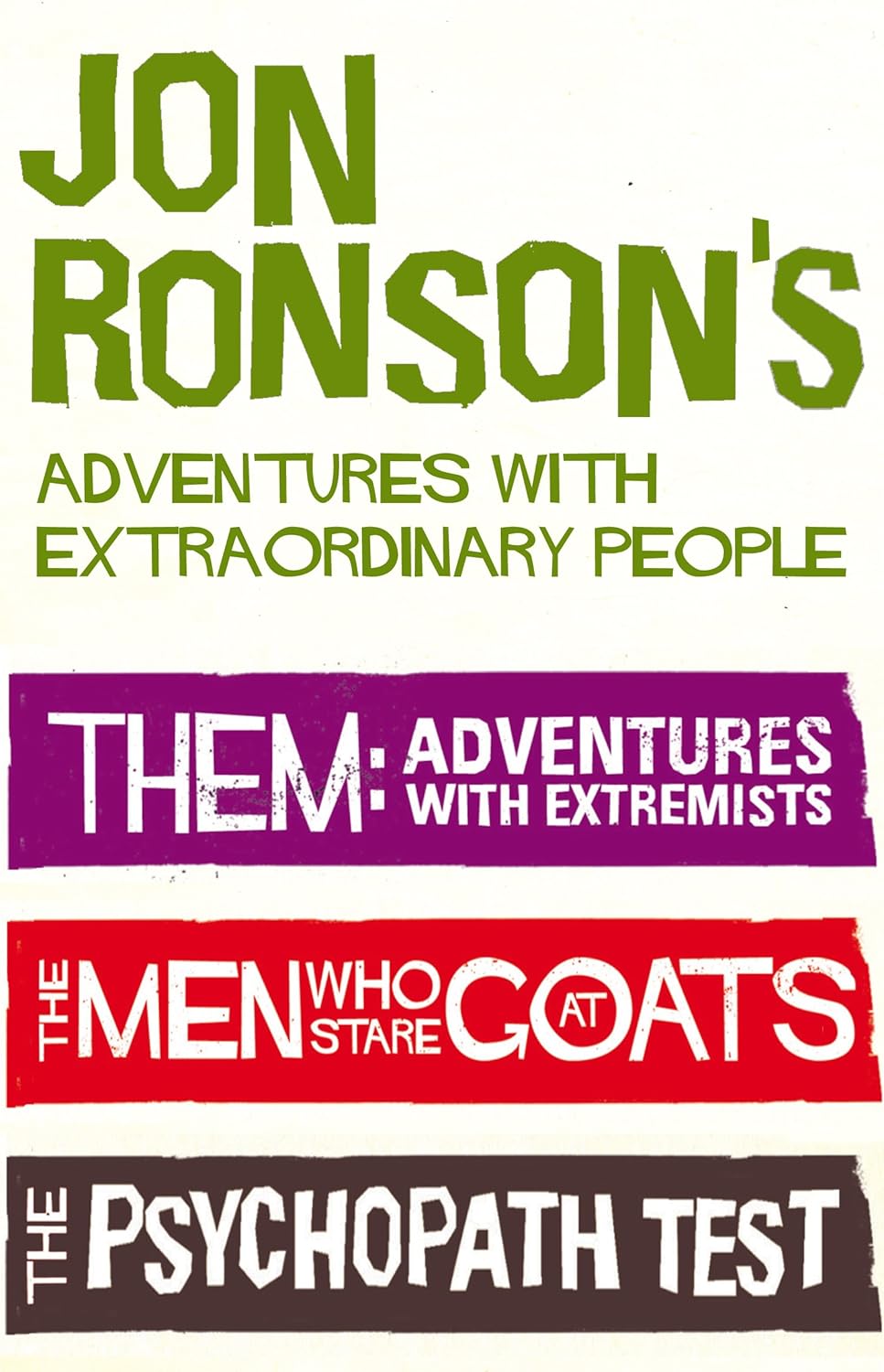 Amazon.com: Jon Ronson's Adventures with Extraordinary People: Three ...