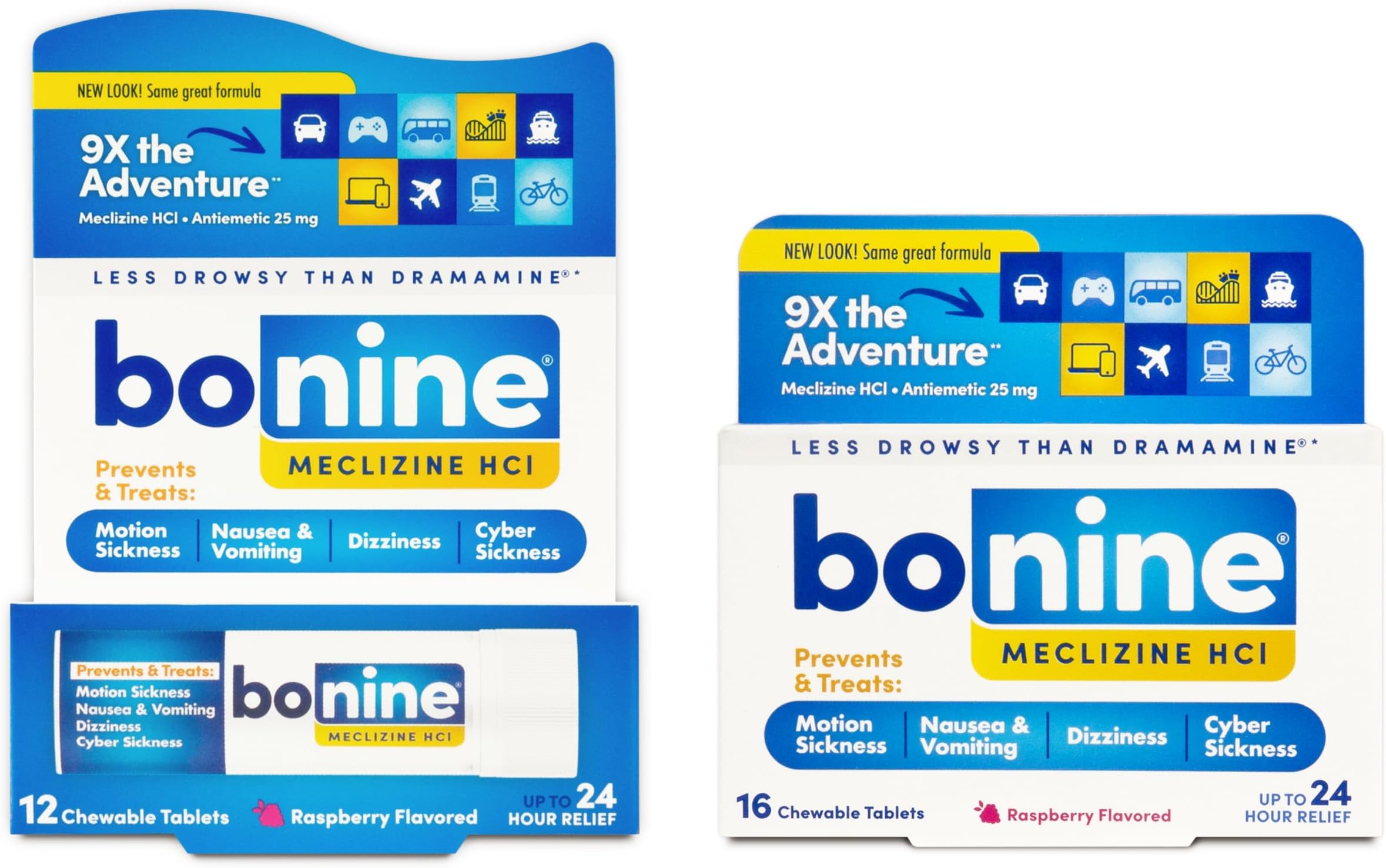 Amazon.com: Bonine Non-Drowsy Motion Sickness Relief - Chewable Tablets ...