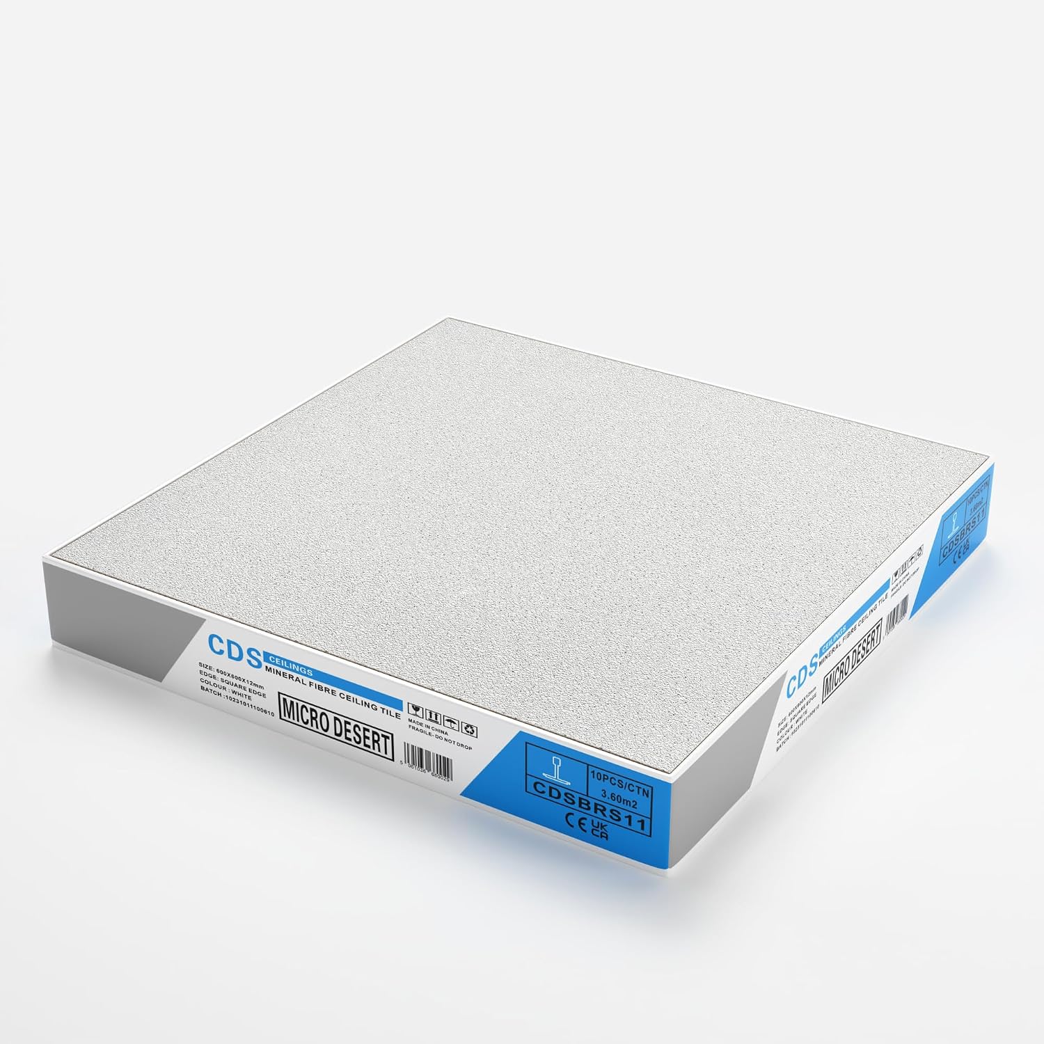 Pack of 10 Desert Suspended Ceiling Tiles with pinhole (Similar to ...
