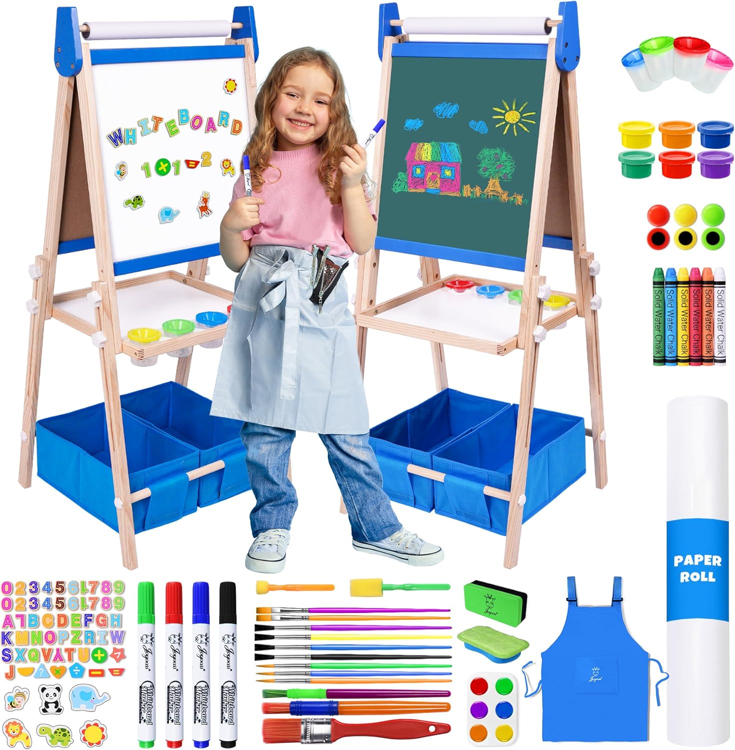 Amazon.com: Joyooss Art Easel for Kids Easel for Toddlers,Adjustable ...