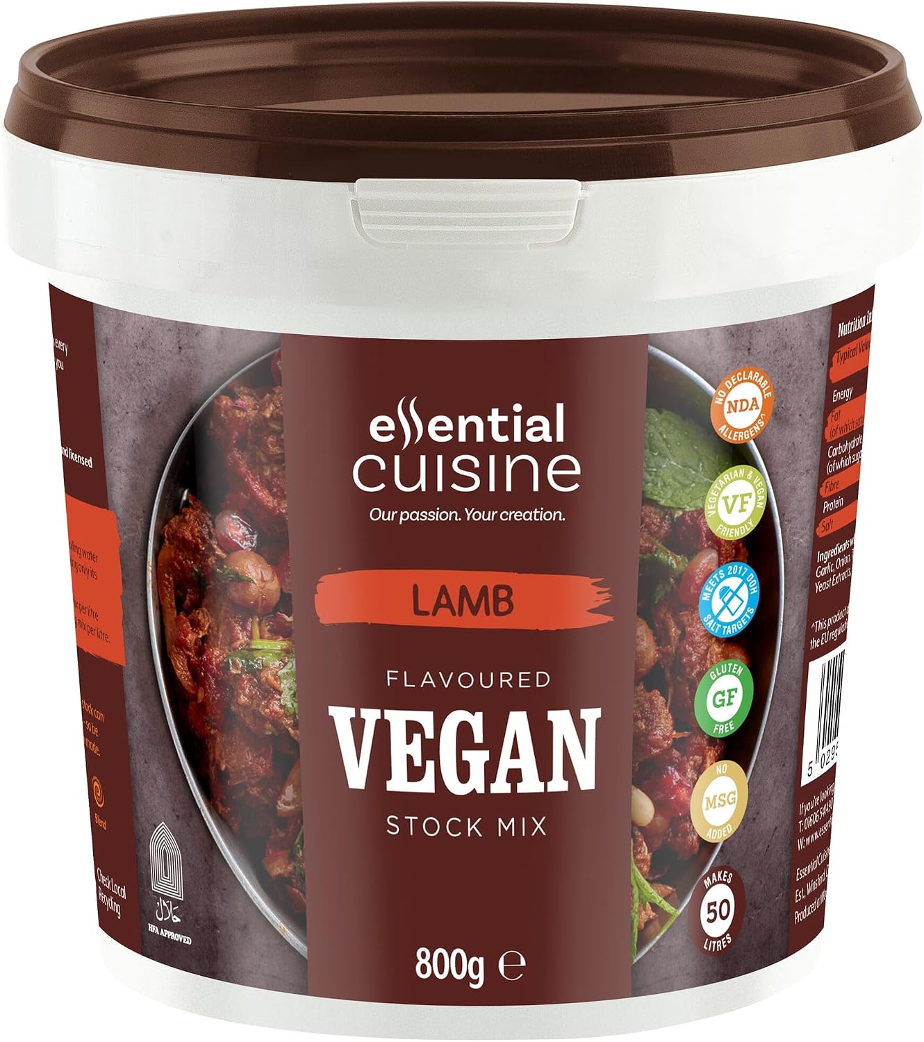 Essential Cuisine Vegan Lamb Flavoured Stock Mix - 1x700g : Amazon.co ...