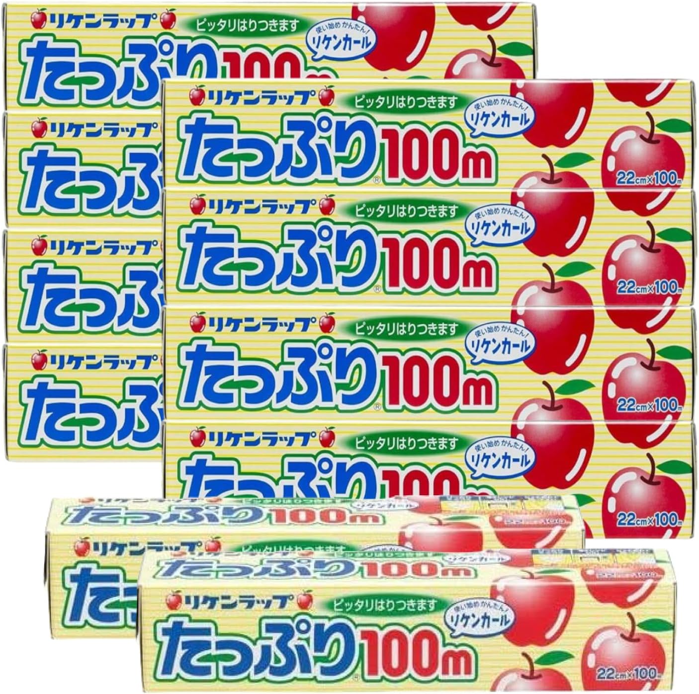 Amazon.co.jp: ノーブランド品リケンラップ22cm×100mたっぷり使える家庭用業務用×10個 : ドラッグストア