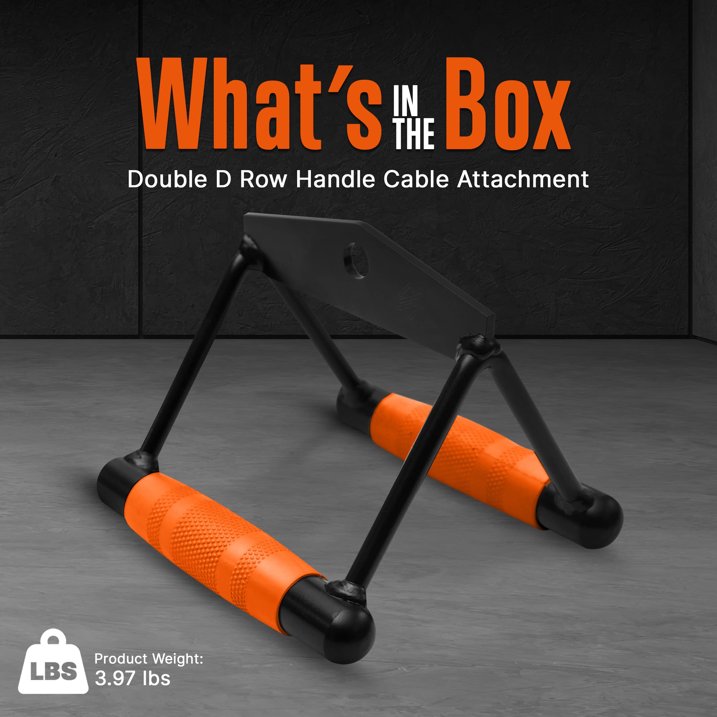Snapklik.com : SQUATZ Double D Row Handle - Non Slip Handle Cable ...