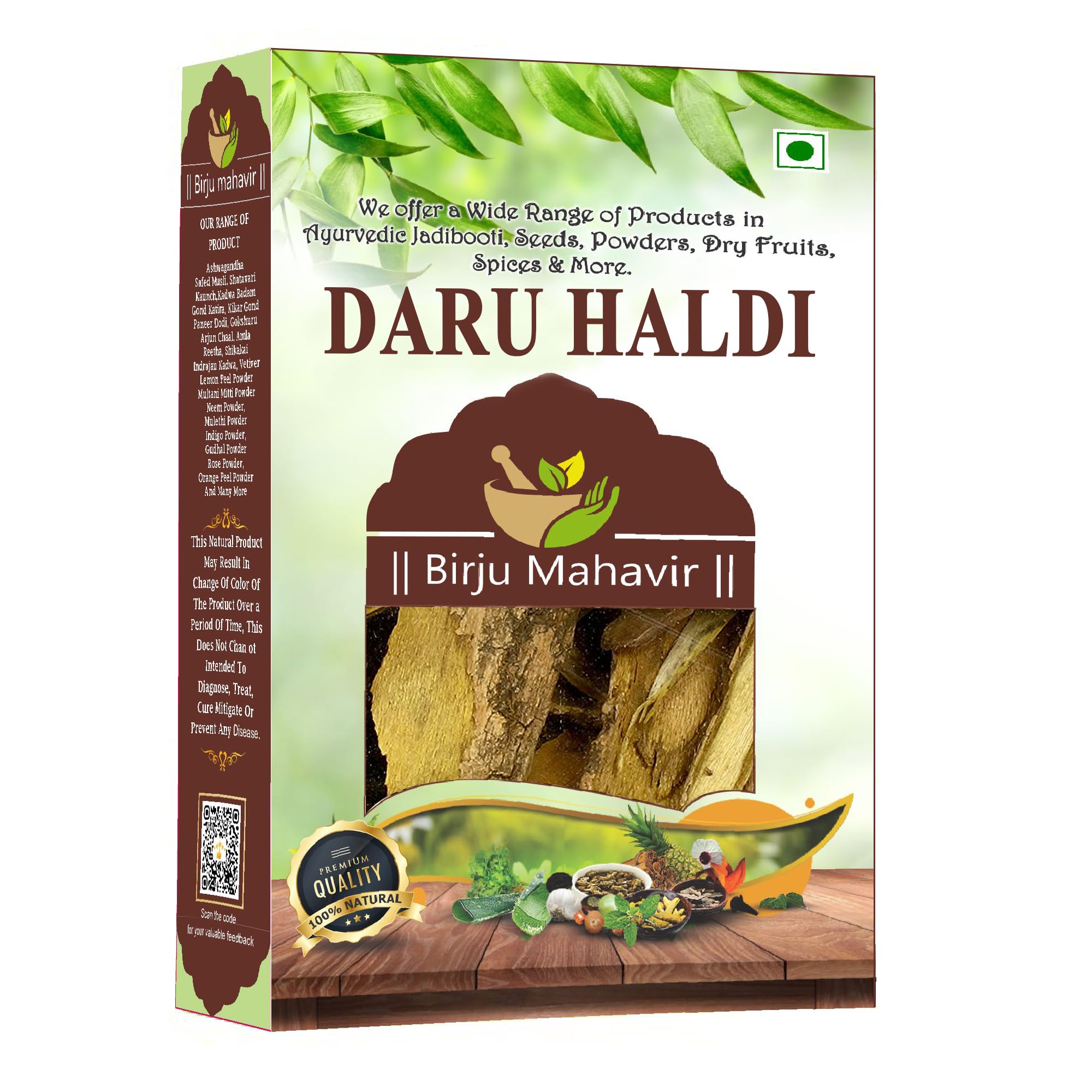 Buy BrijBooti Daru Haldi Bark -(200 Gm) | Berberis aristata | Indian ...