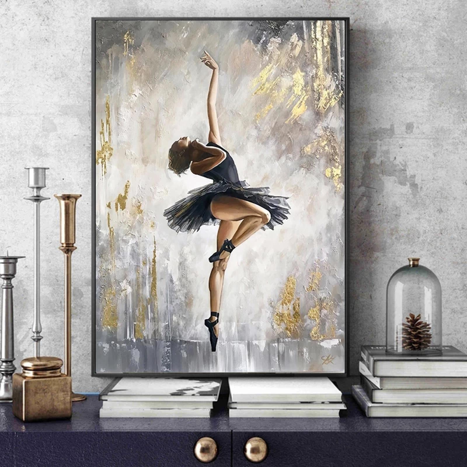 Ballerina Paintings By Monet Ballerina Dancing Watercolor 2' Art Print