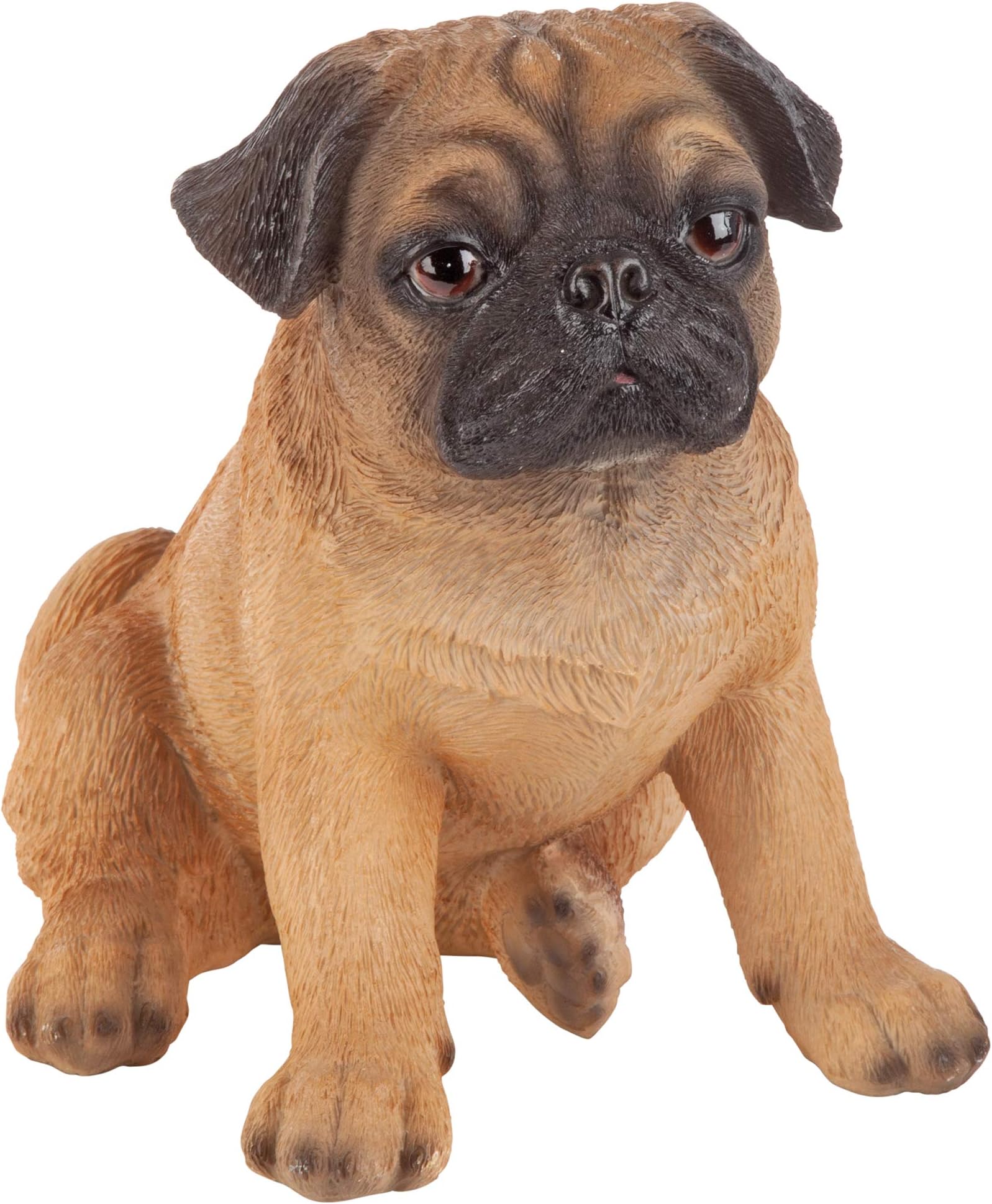 Amazon.com: DWK Pug Life Middle Finger Pug Dog Statue | Pug Statue ...