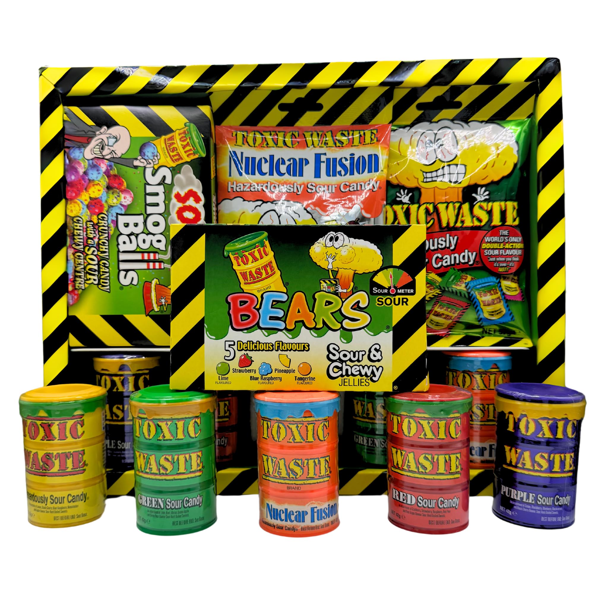 Toxic Waste Jumbo Sour Sweets Hamper - The Ultimate American Sour Candy ...