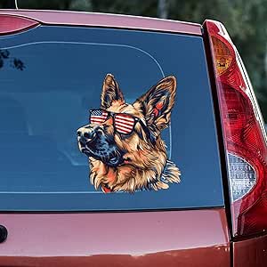Amazon.com - Dog Lovers Car Stickers and Decals Car Cracking Dog ...