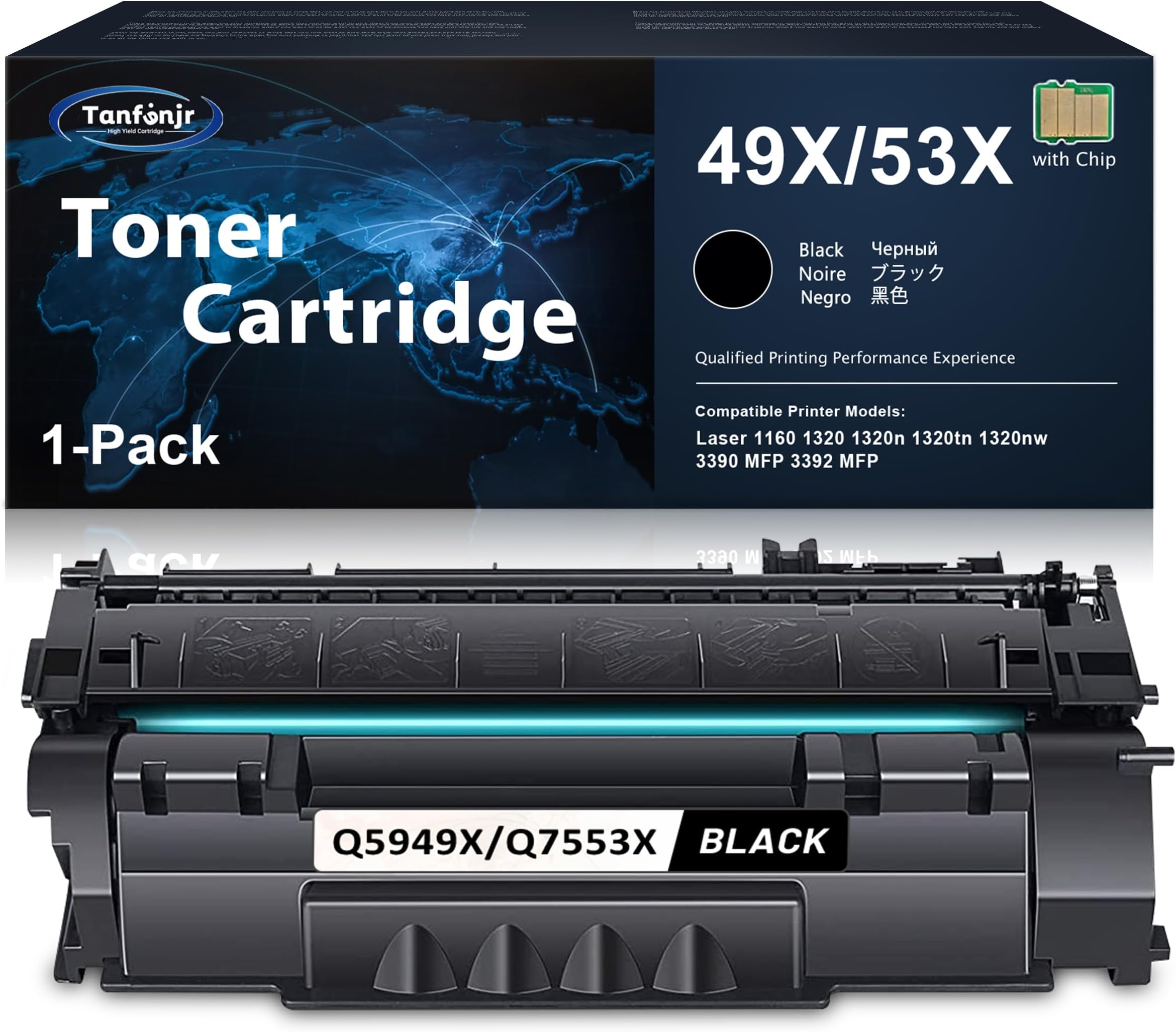 Amazon.com: V4INK High Yield Compatible 49X 53X Toner Cartridge ...