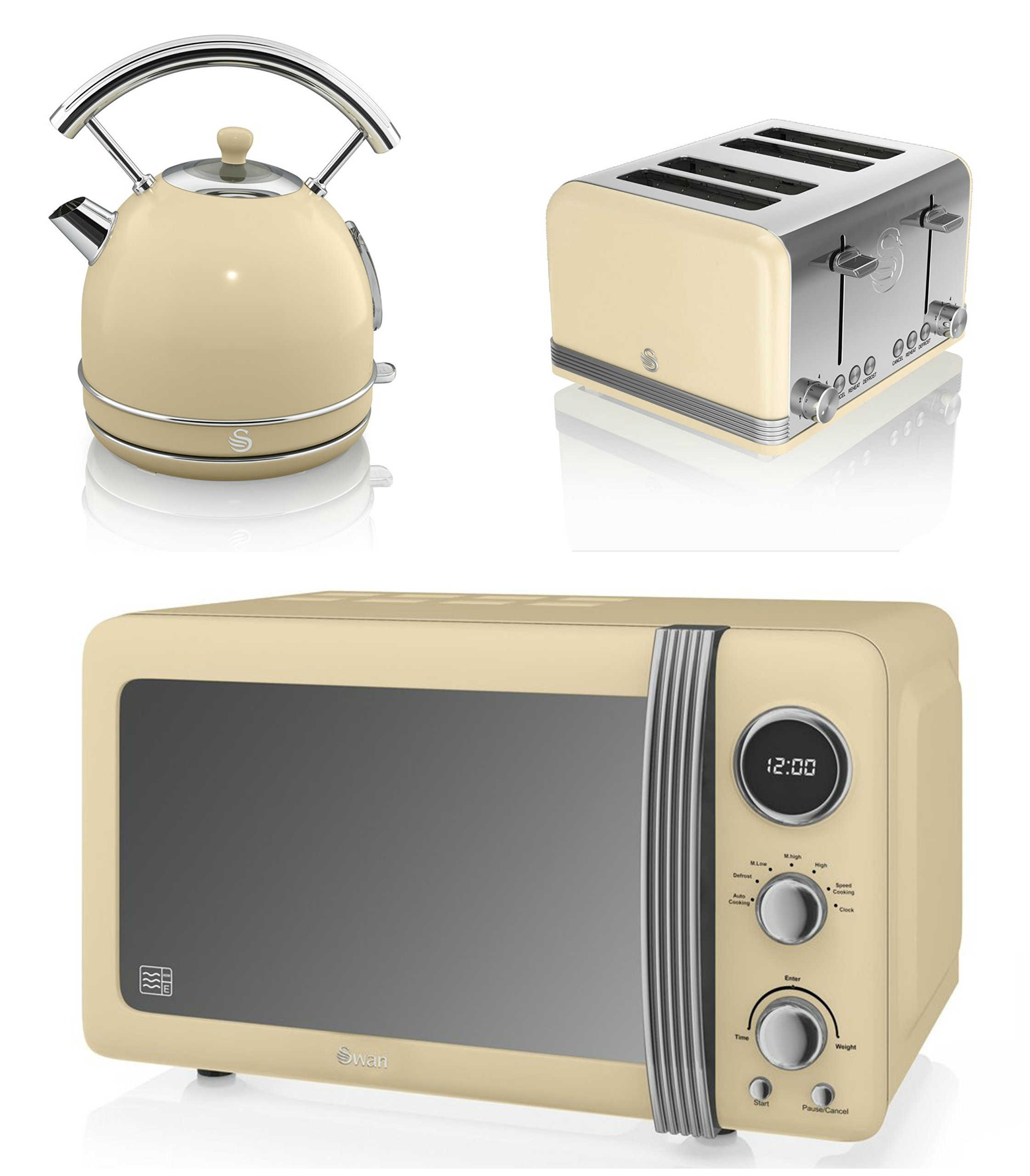 Cream retro microwave - Find the best price at PriceSpy