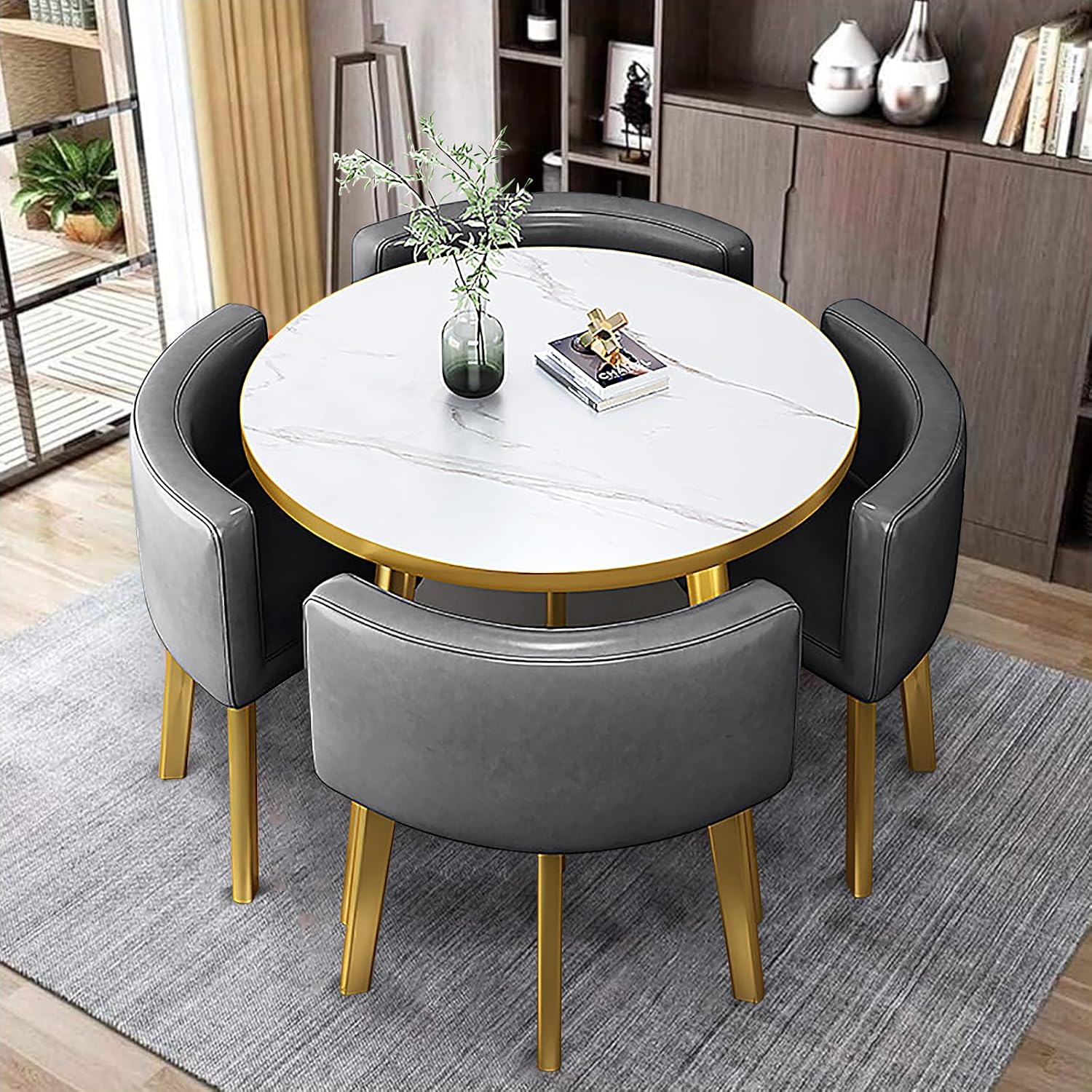 Amazon.com: Ysjndasm Modern Small Conference Table, Dining Room Table ...