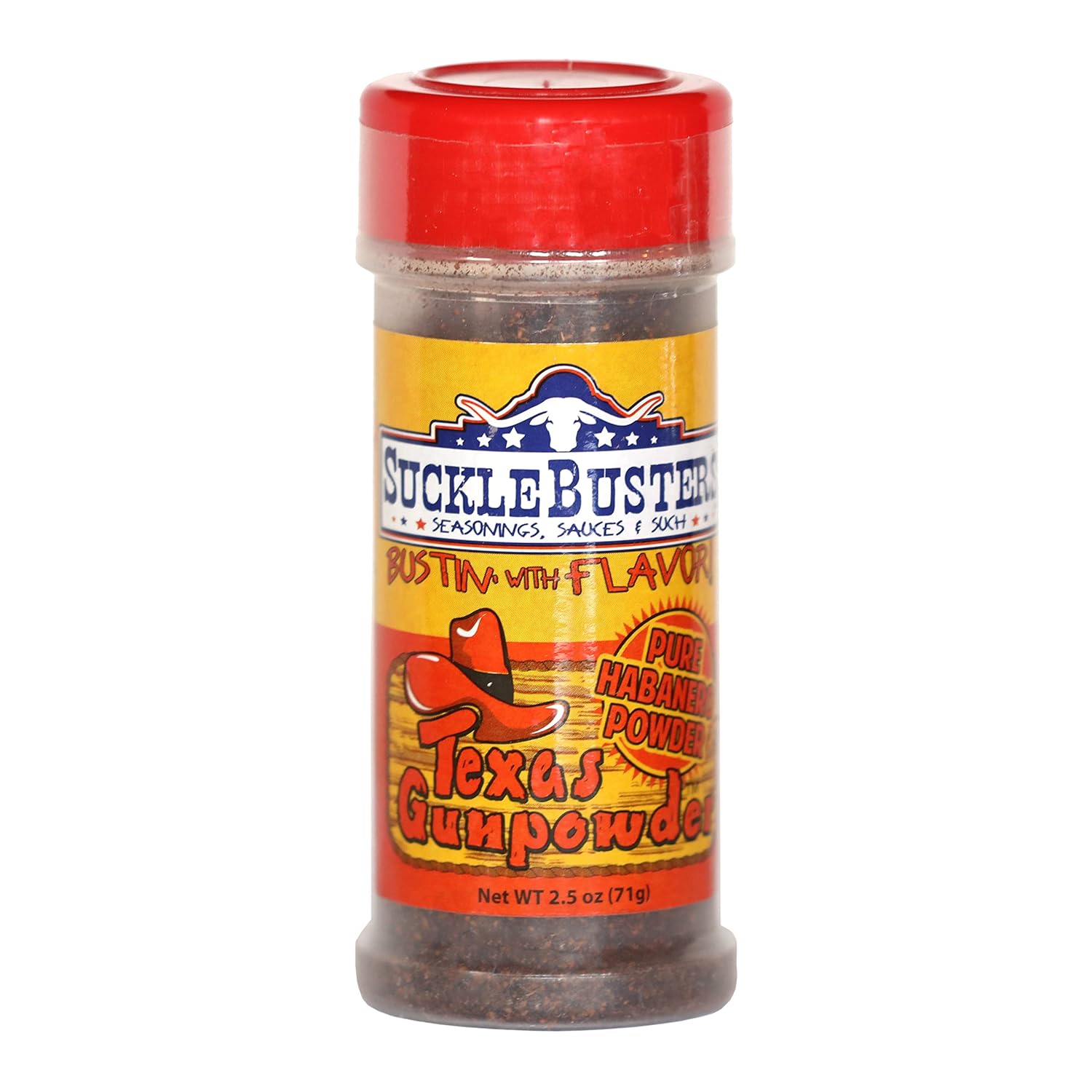 Amazon.com : SuckleBusters Texas Gunpowder, Habanero Pepper 2.5 oz ...