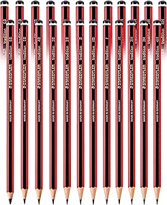 STAEDTLER Tradition Pencils Drawing Sketching Art - 6B 5B 4B 3B 2B B HB F H 2H 3H 4H - 12 Grades ...