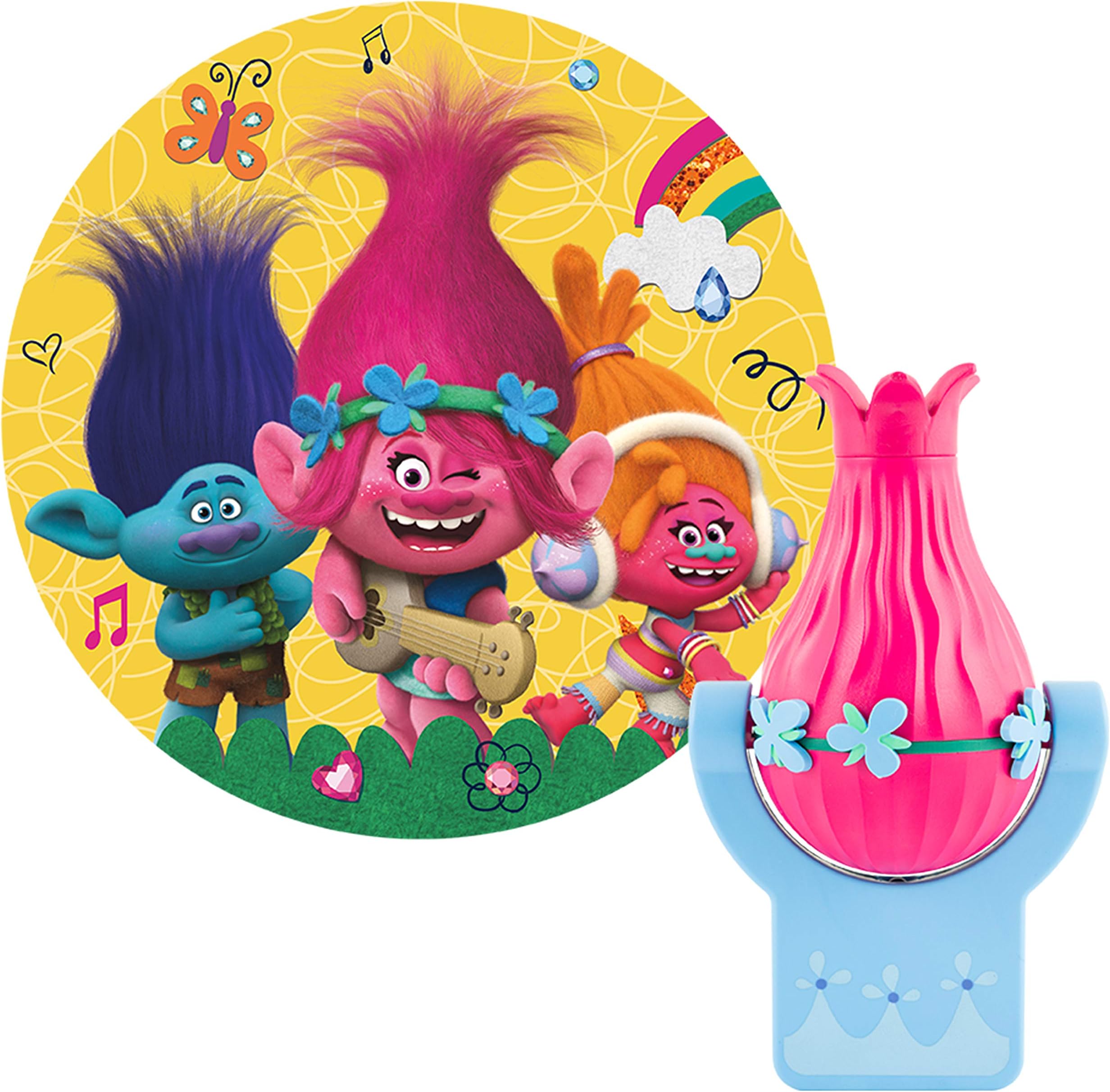 Dreamworks Trolls LED, Poppy and Branch, Plug-in, Dusk to Dawn Sensor ...