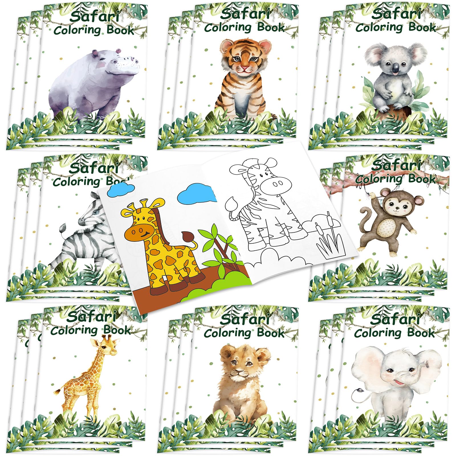 Snapklik.com : Honoson 24 Pcs Kids Coloring Books Animals Truck ...