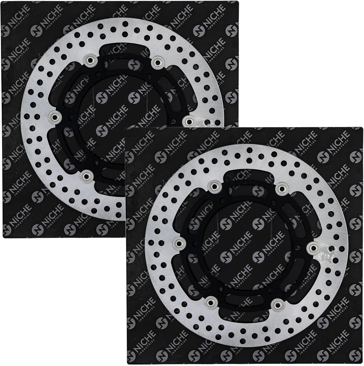 NICHE Front Brake Rotor Set For Yamaha YZF R1 R6 Road Star Roadliner ...