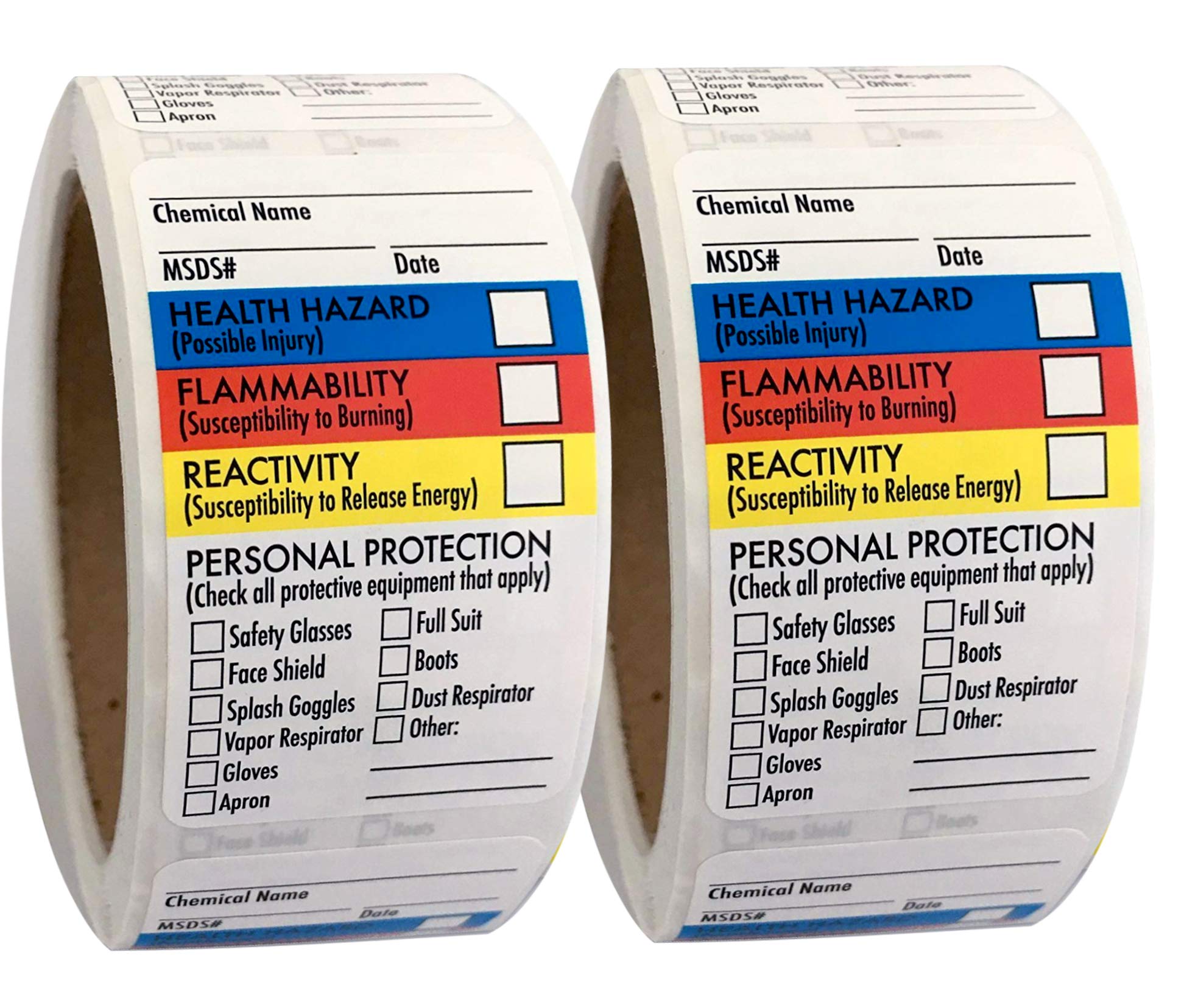 Buy Safety Data Sheet Stickers/MSDS Stickers, 1.5" x 2.5", 2 Rolls of ...