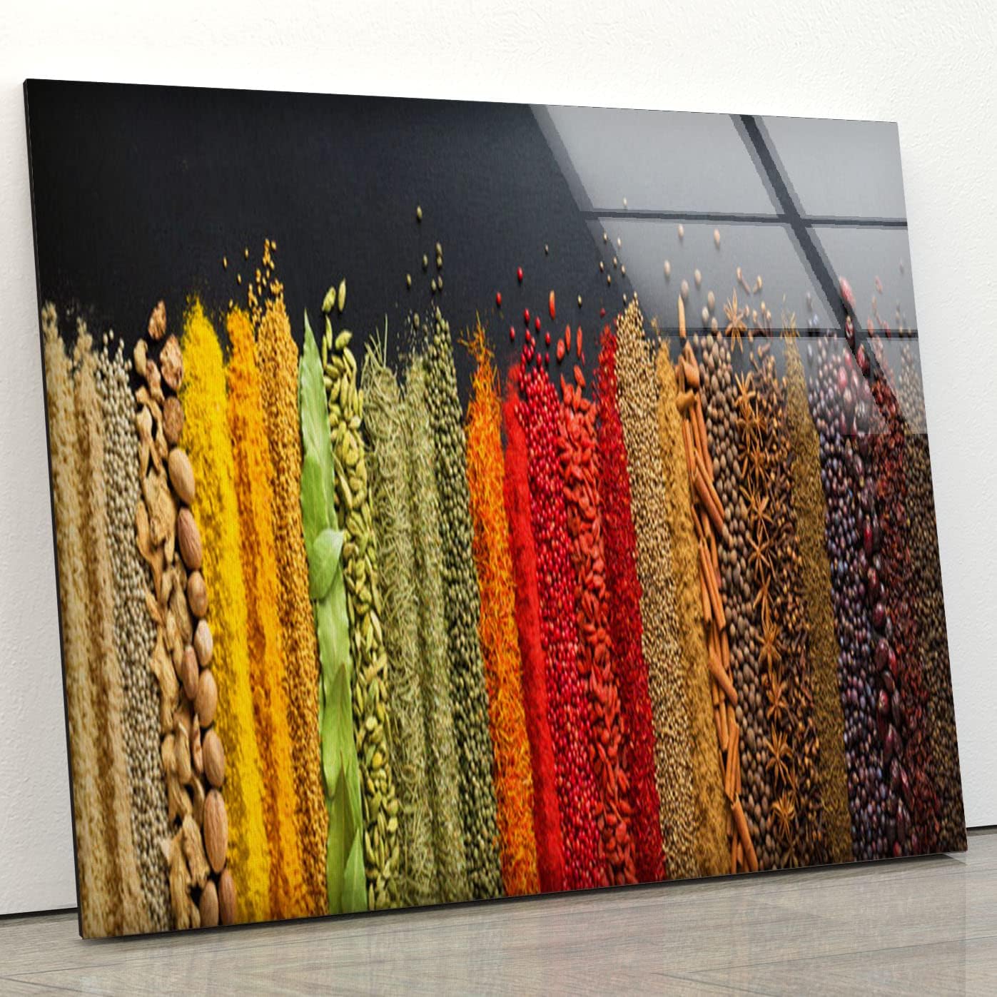 Amazon.com: My Photostation.com Tempered Glass Wall Art 24x24'' Kitchen ...
