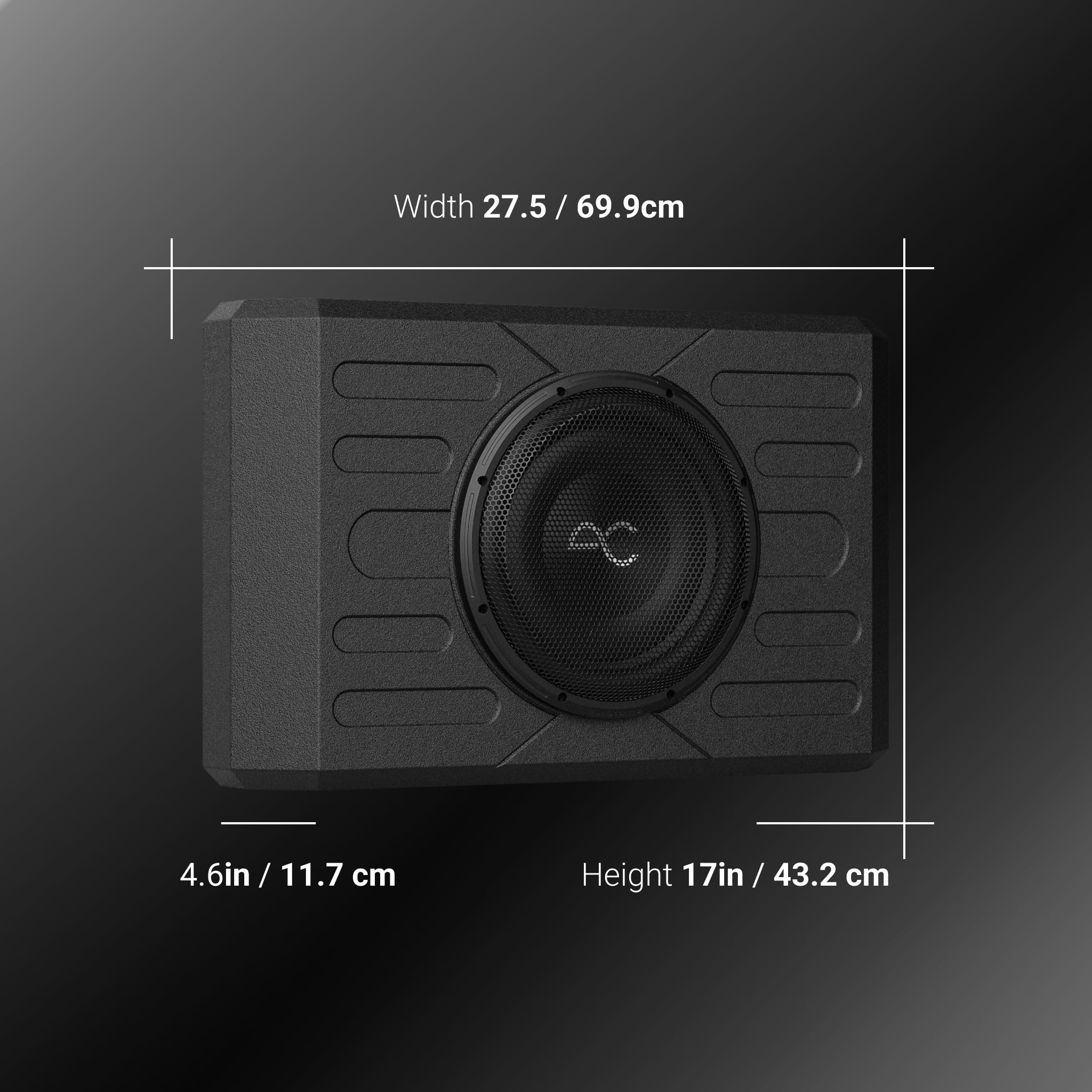 Snapklik.com : STINGER Single 12" 800W Subwoofer Enclosure Designed For ...