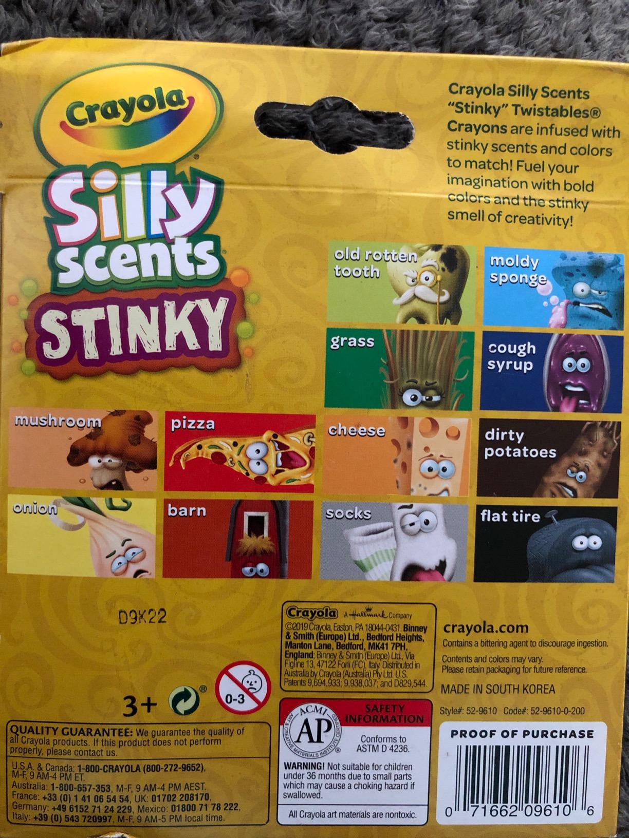 Amazon.com: Crayola Silly Scents Mini Twistables, Stinky Scented ...