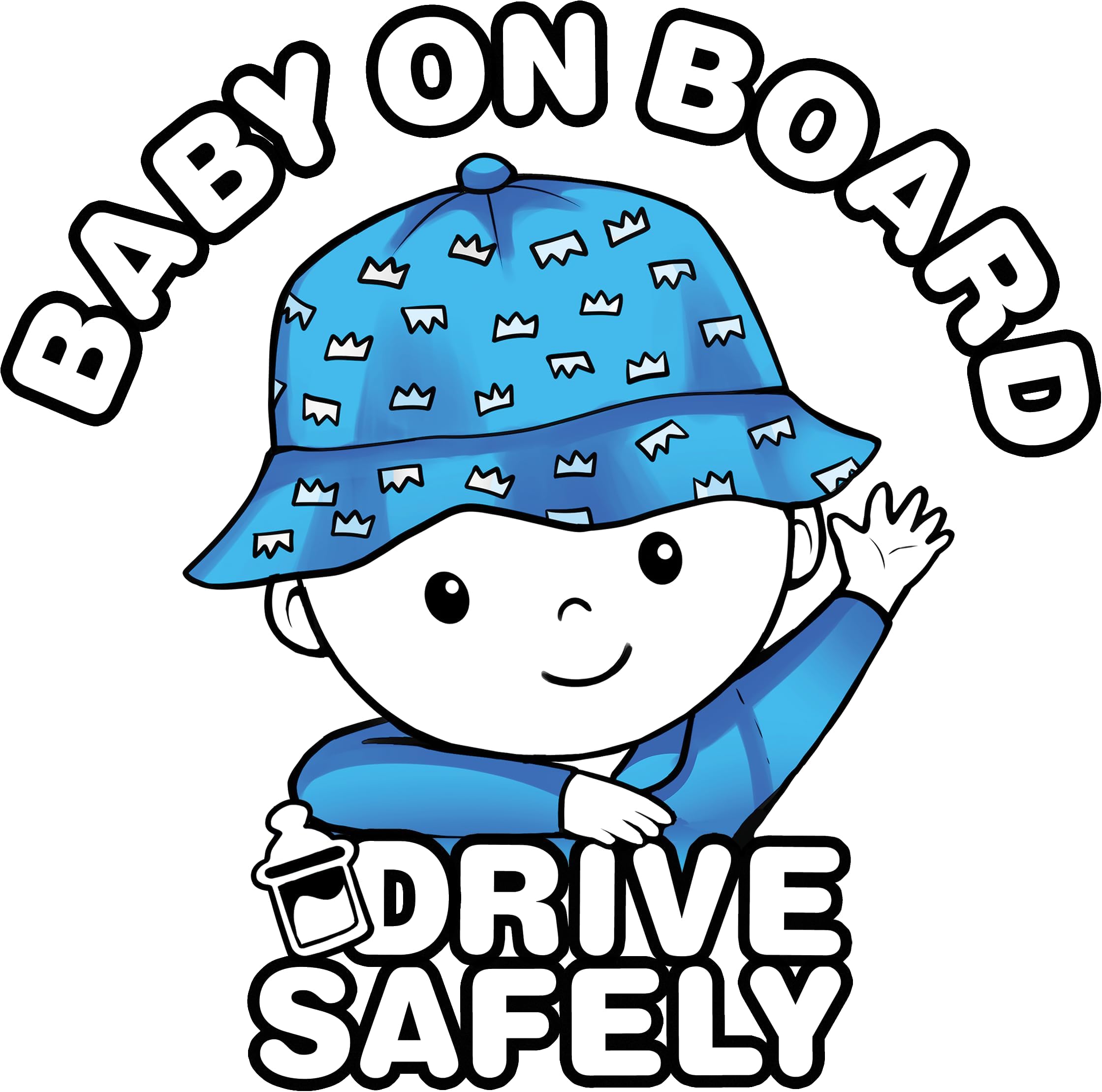 Amazon.com: 2 Pcs Baby in Car Stickers Sign and Decal for Girl, Baby ...