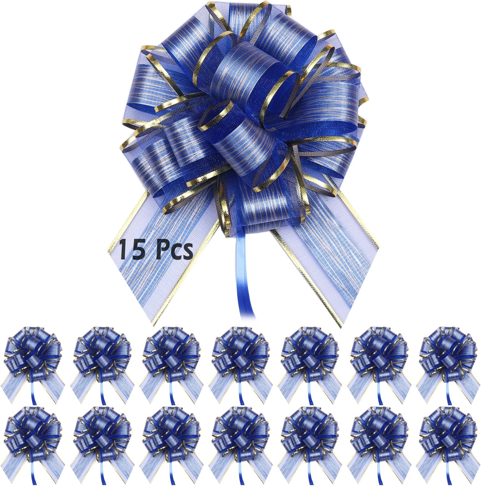 Amazon.com: OZXCHIXU 20 Pieces Large Organza Pull Bows Gifts Wrapping ...