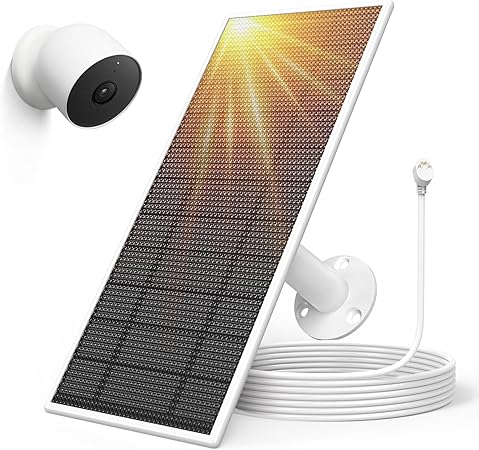 Amazon.com : Solar Panel for Google Nest Camera Outdoor or Indoor ...