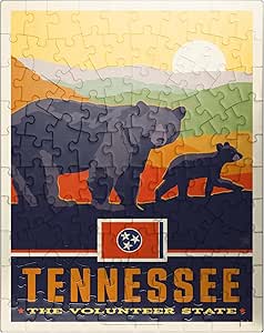 Amazon.com: MyPuzzle Tennessee: The Volunteer State - Premium 100 Piece ...