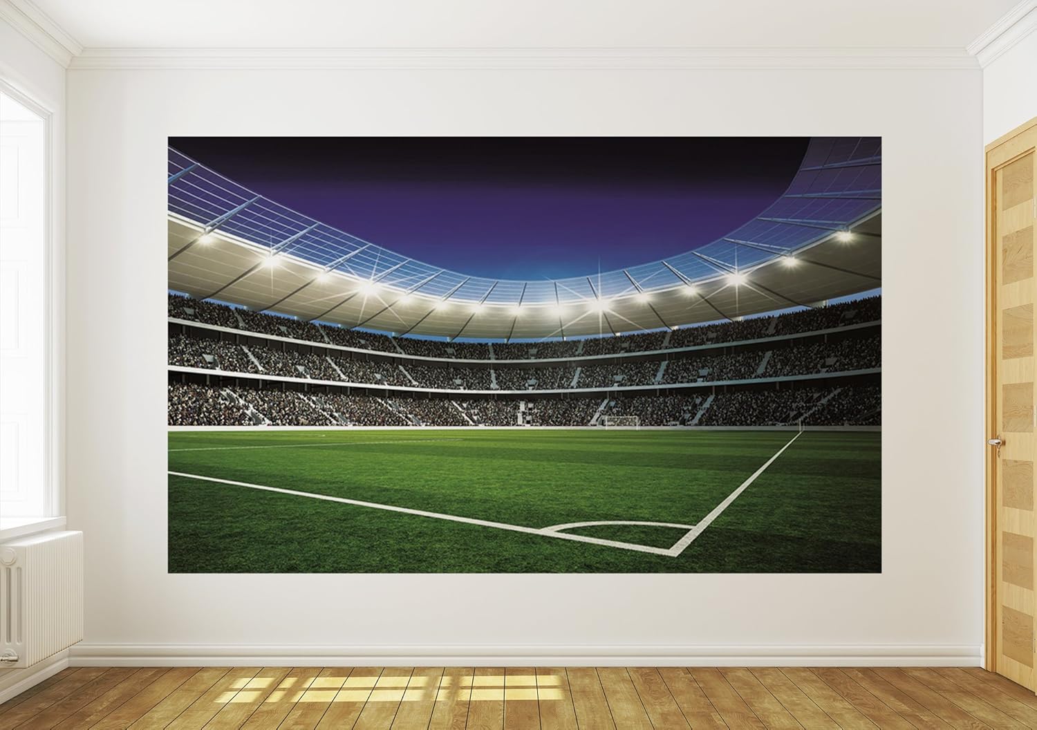 Wallpaper Mural Design ForWall Football Pitch AF324VExxl (312cm x 219cm ...