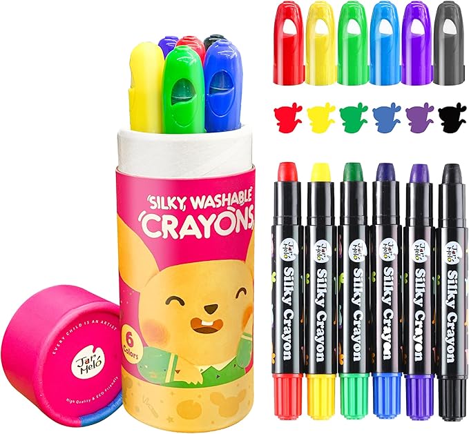 Amazon Jar Melo Jumbo Crayons For Toddlers 6 Colors Twistable amazon-jar-melo-jumbo-crayons-for-toddlers-6-colors-twistable