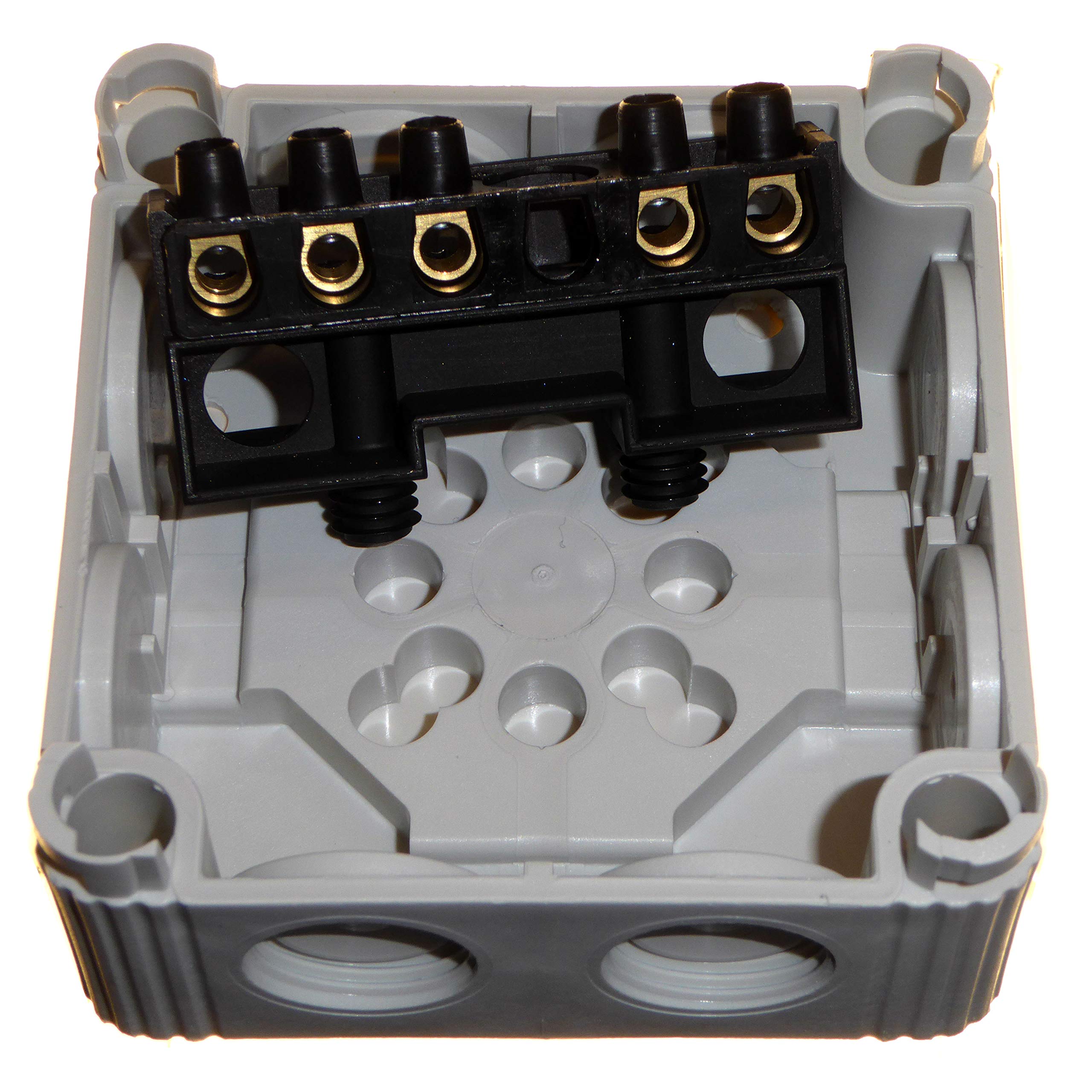 3 x Grey Wiska 308/5 Combi Junction Box with Pack of 10 x GLP20+ IP68 ...