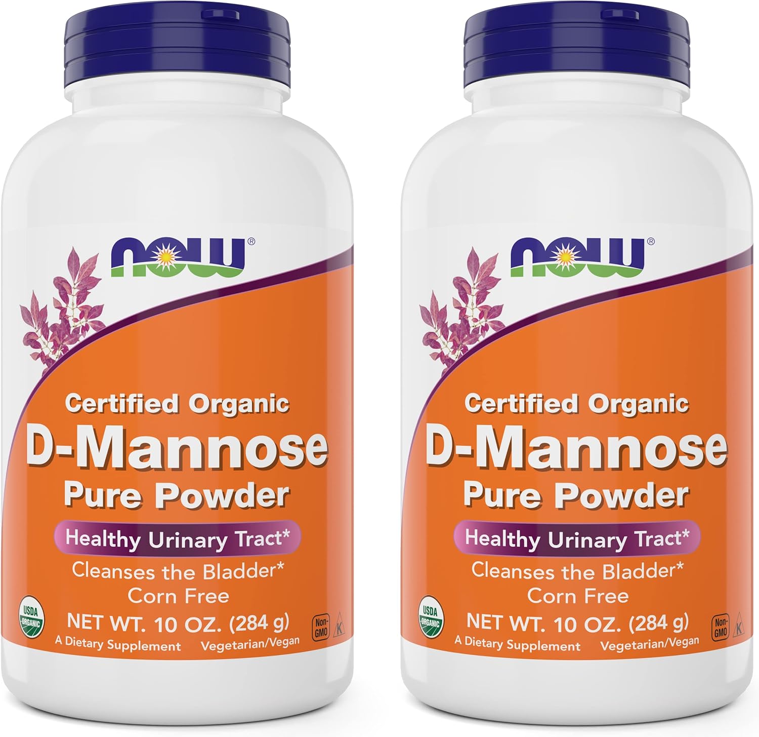 Amazon.com: NOW Foods Pure, Organic D-Mannose 10 oz Powder (Pack of 2 ...