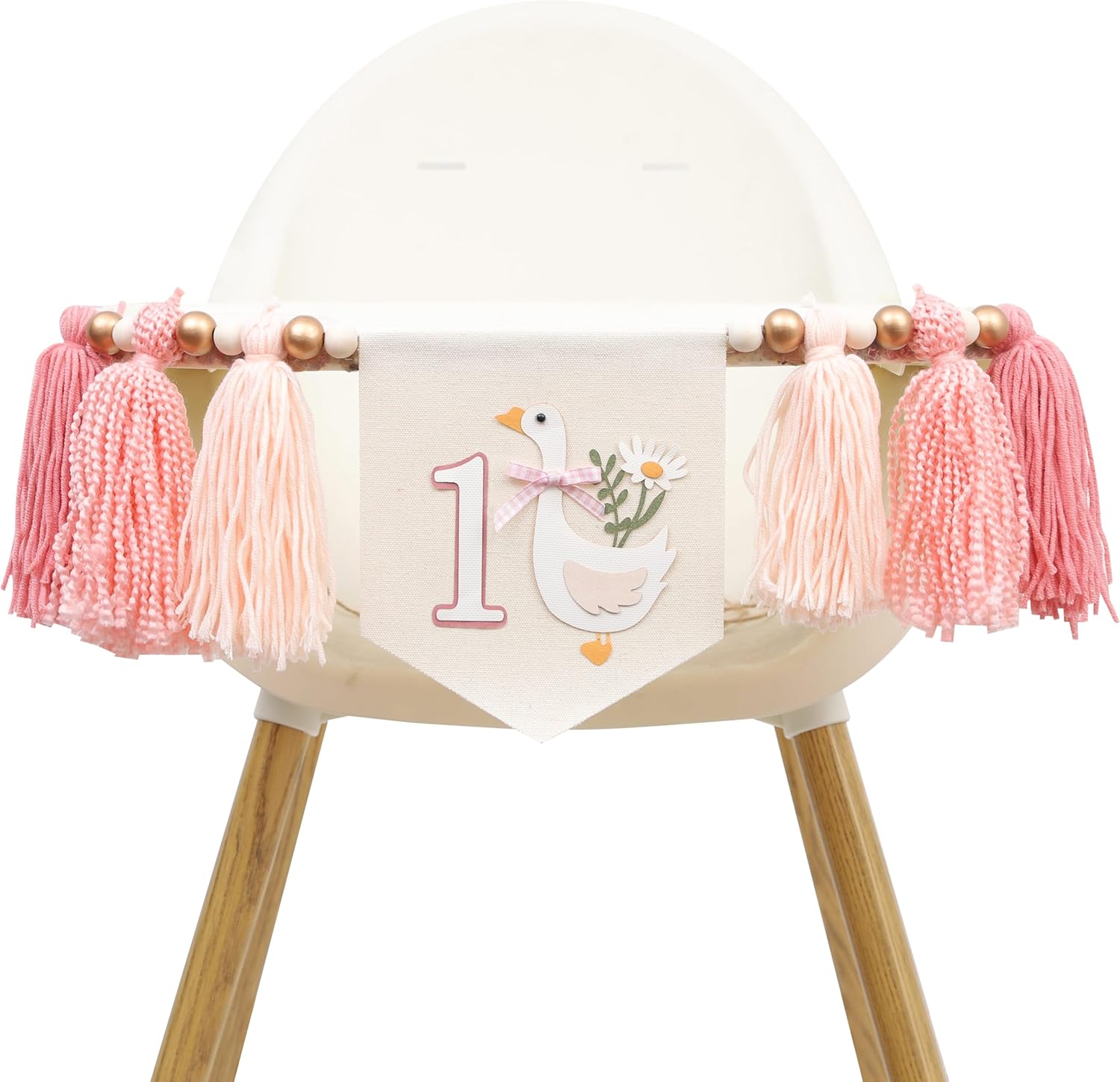 Amazon.com: Goose 1st Birthday High Chair Banner - One Silly Goose ...