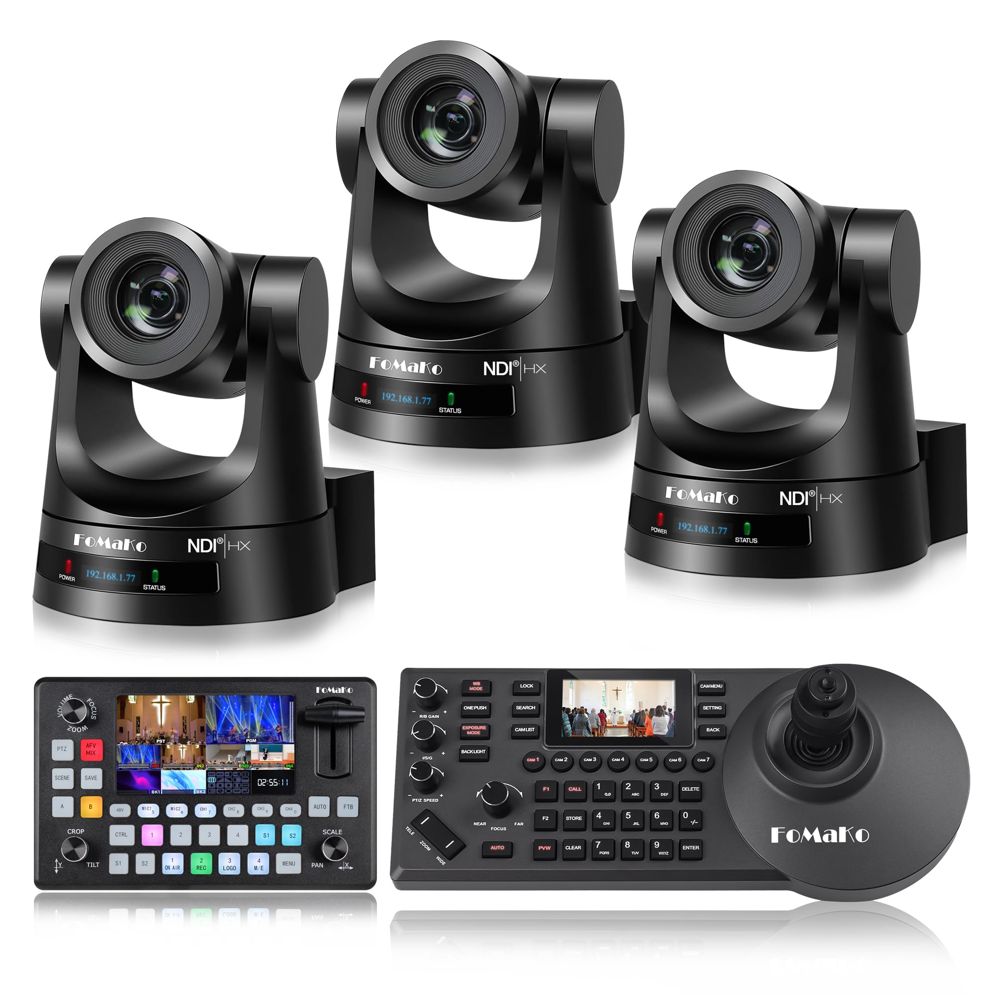 Amazon.com : FoMaKo NDI Camera 30X Optical Zoom NDI PTZ Camera HDMI ...