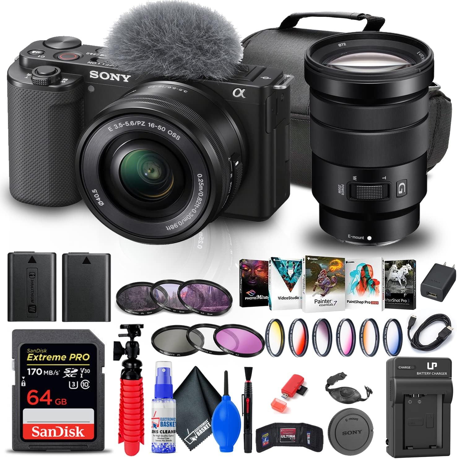 Amazon.com : Sony ZV-E10 Mirrorless Camera with 16-50mm Lens (Black ...