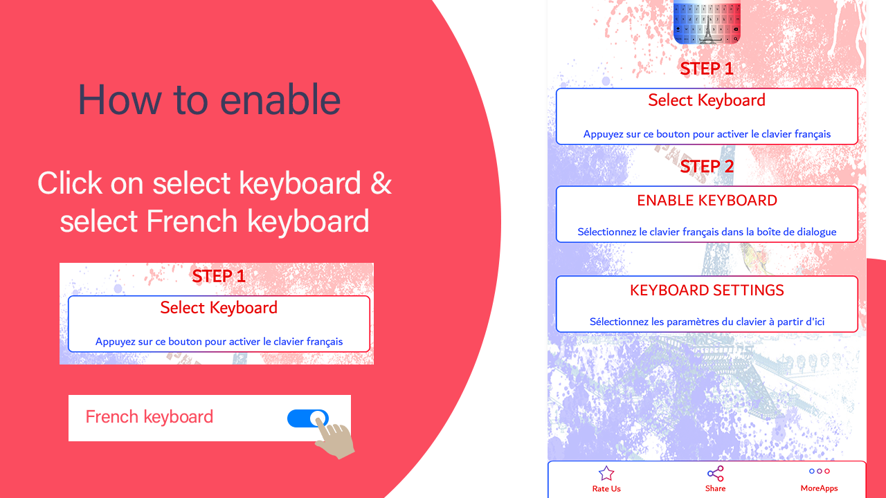 French Keyboard 2018 : French Typing Keypad - App on Amazon Appstore
