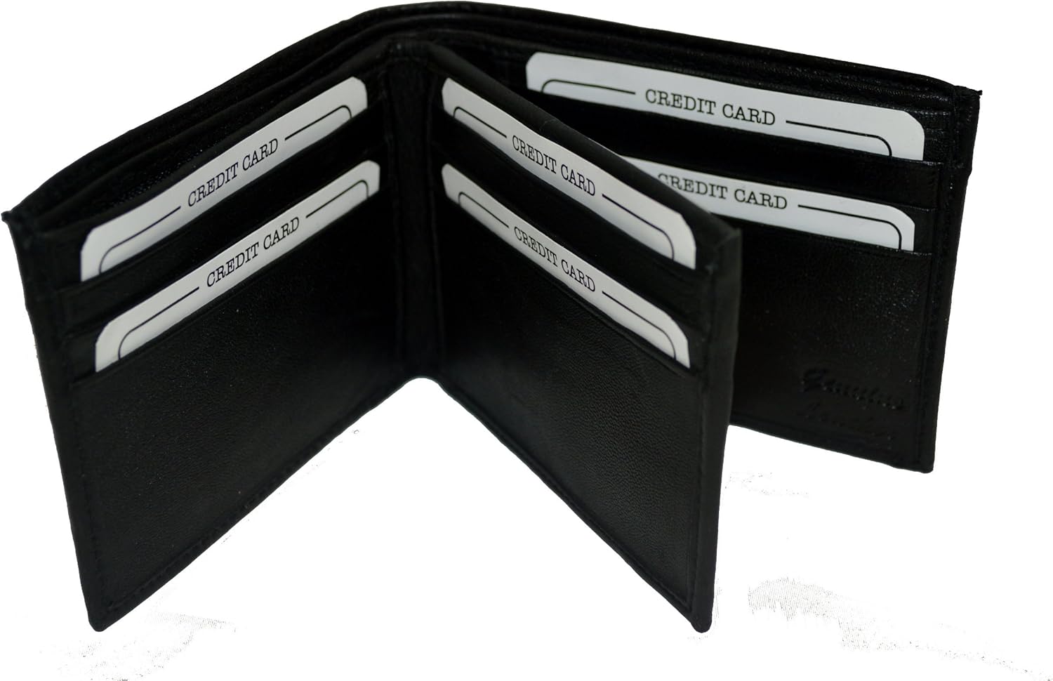 Amazon.com: Men's Wallet with Outside Id Window and Middle Flap. Very ...