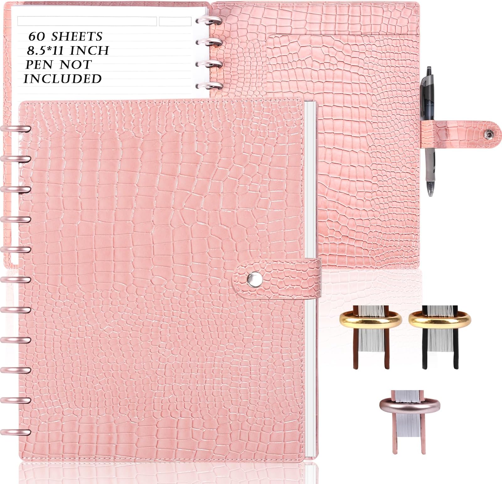 Amazon.com : Talia Discbound Notebook, ((Mint Quilted Sturdy Cover ...