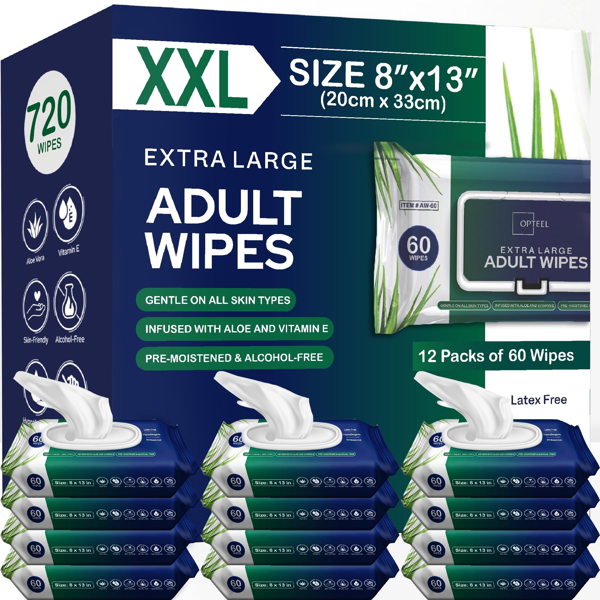 Amazon.com: Assurance Wipes for adults - Premium Disposable Washcloths ...