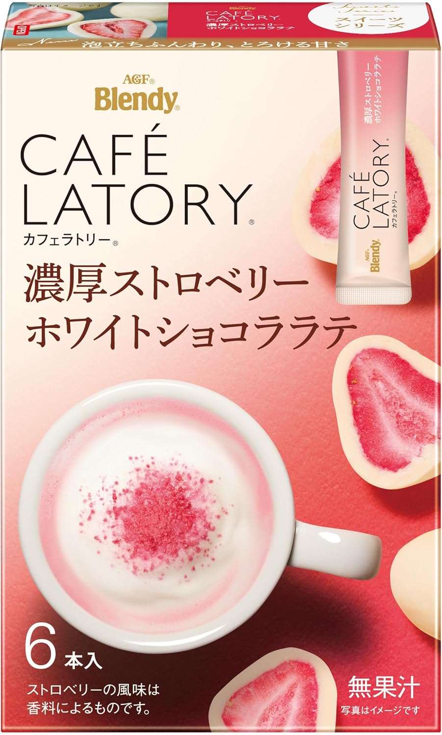 Amazon | AGF ブレンディ カフェラトリー スティック 濃厚ストロベリーホワイトショコララテ 6本×6箱 【 ココア スティック 】 【 スイーツ ラテ 】 【 粉末 】 | AGF ...