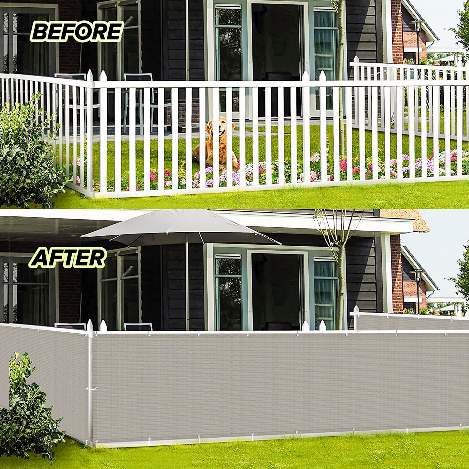 Snapklik.com : Balcony Privacy Screen, 3x10 Deck Shield Screen Fence ...