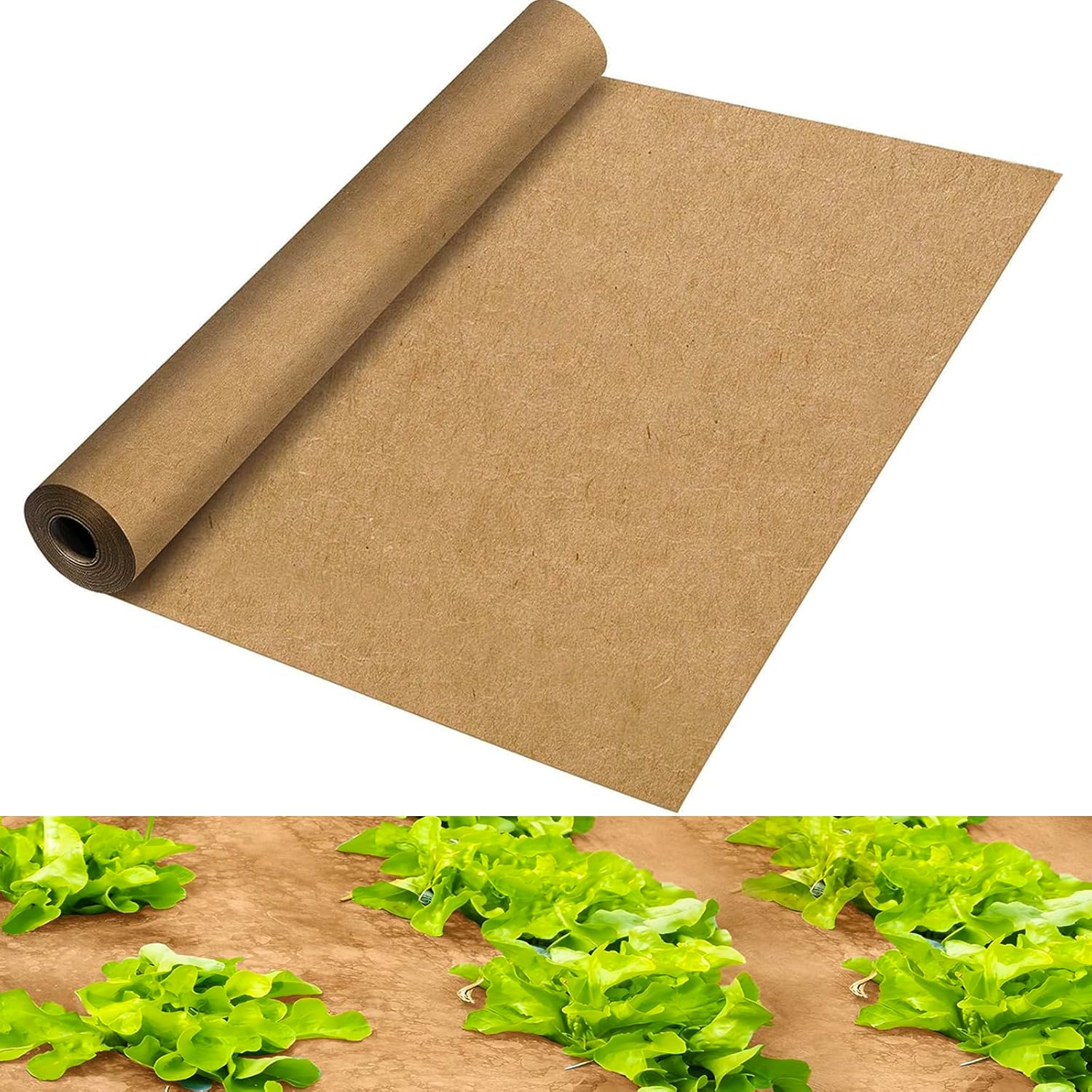 Amazon.com : Vecacosic Biodegradable Paper Weed Barrier Roll, Thickened ...