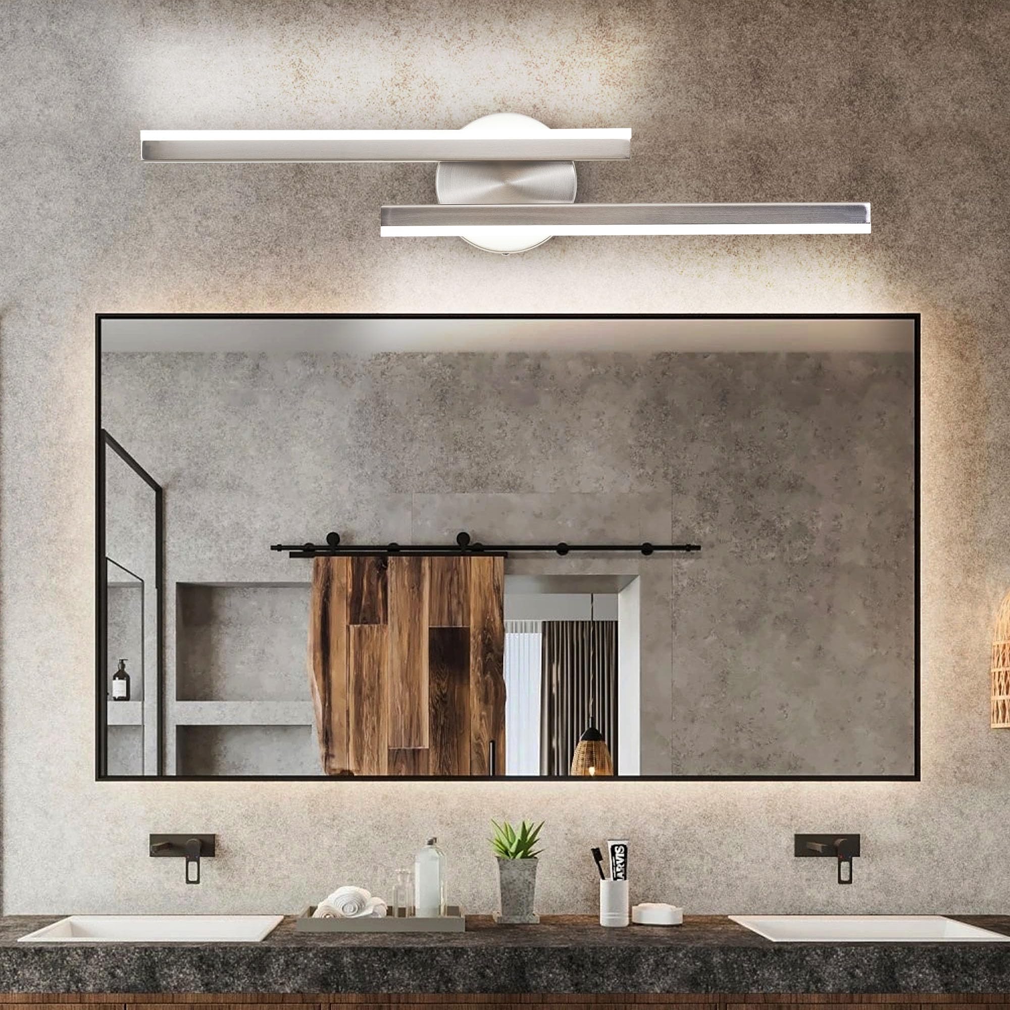 White Led Bath Lighting LamQee 48 In. 1 Light 24 Watt 6500K Cool White