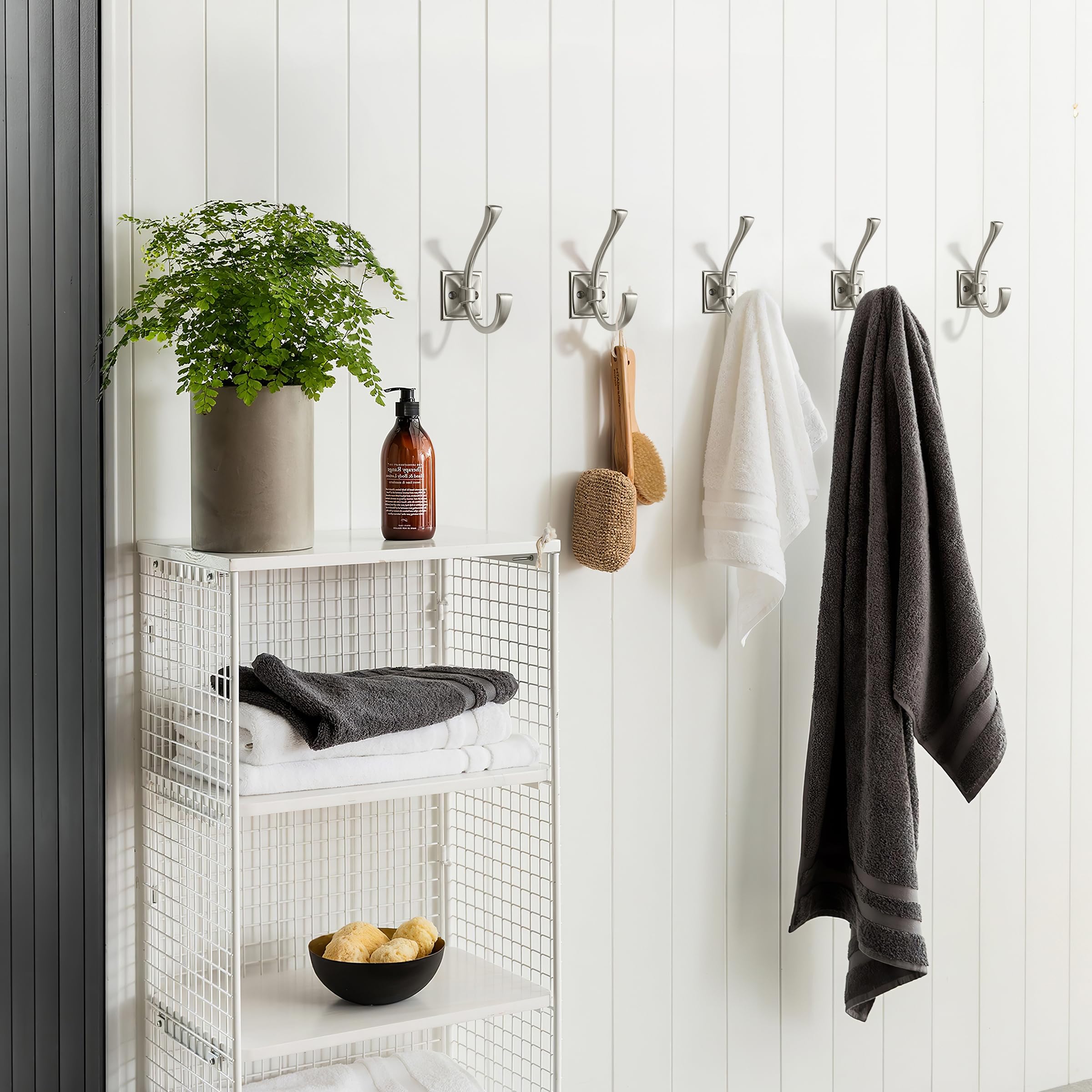 Snapklik.com : Khtumeware Wall Hooks,5 Pack Coat Hooks Hardware Towel ...