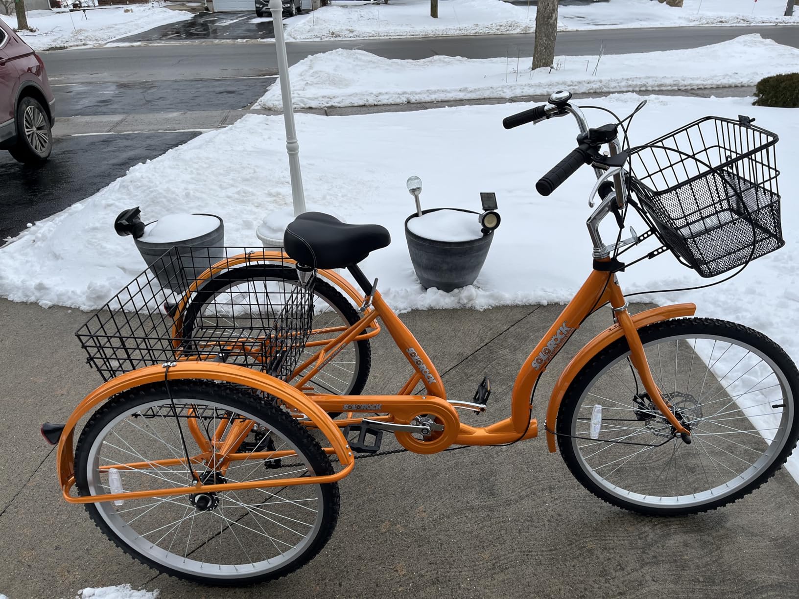 Retrospec Apollo Detachable Front Bike Basket Steel Half-Mesh with ...