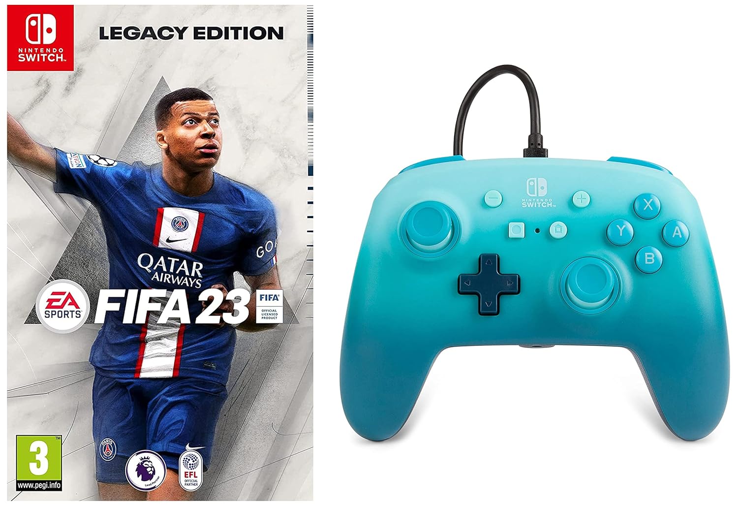 PowerA Enhanced Wired Controller for Nintendo Switch - Aquatic Fantasy ...