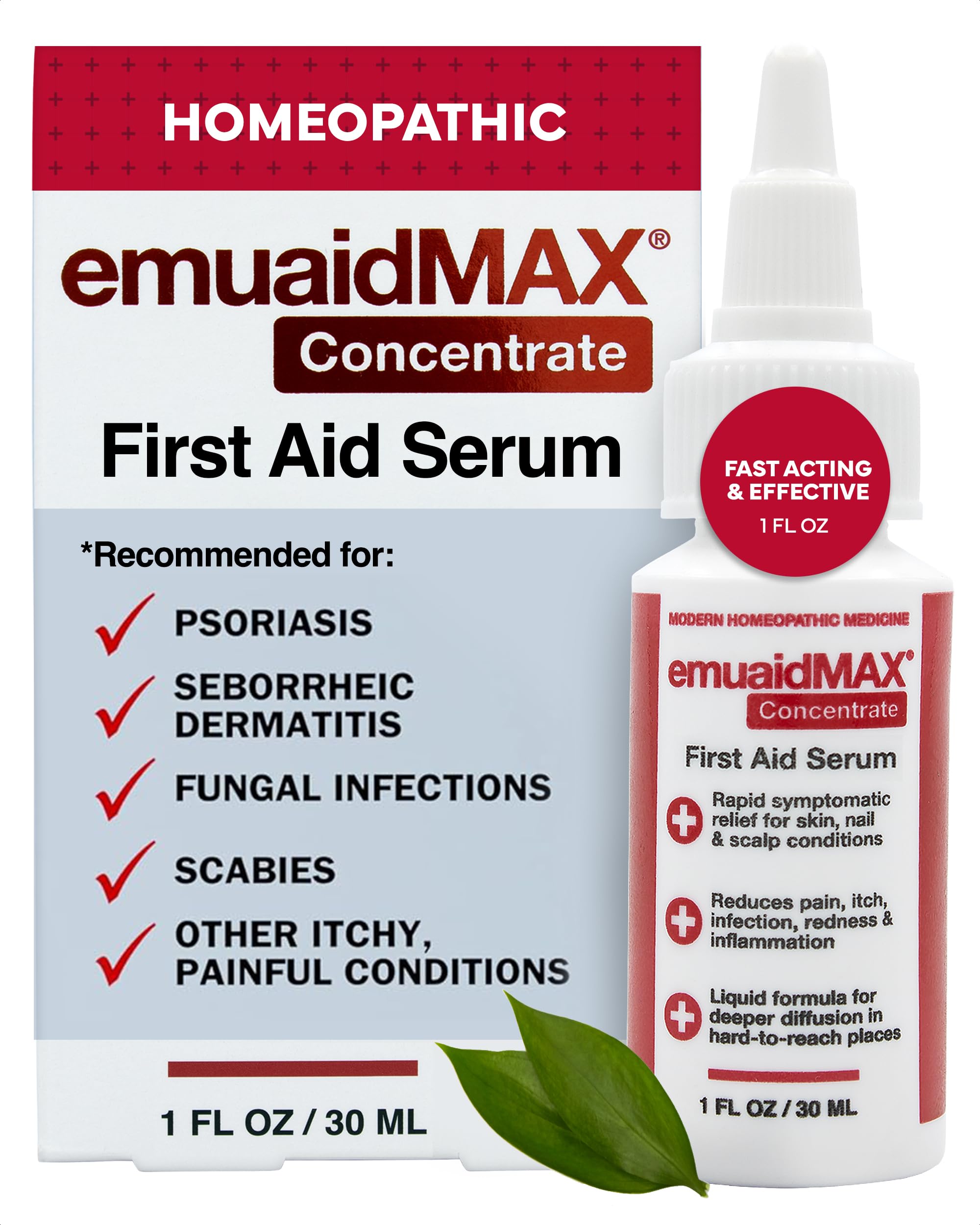 EMUAIDMAX Concentrate First Aid Serum 1oz for Psoriasis, Eczema, Nail ...